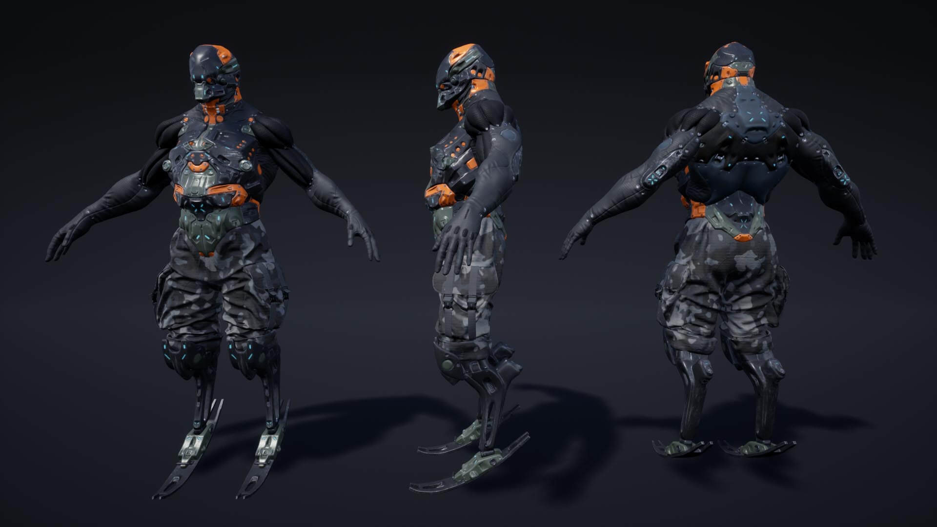 Sci-Fi Characters Pack 3D Model by Maksim_Bugrimov