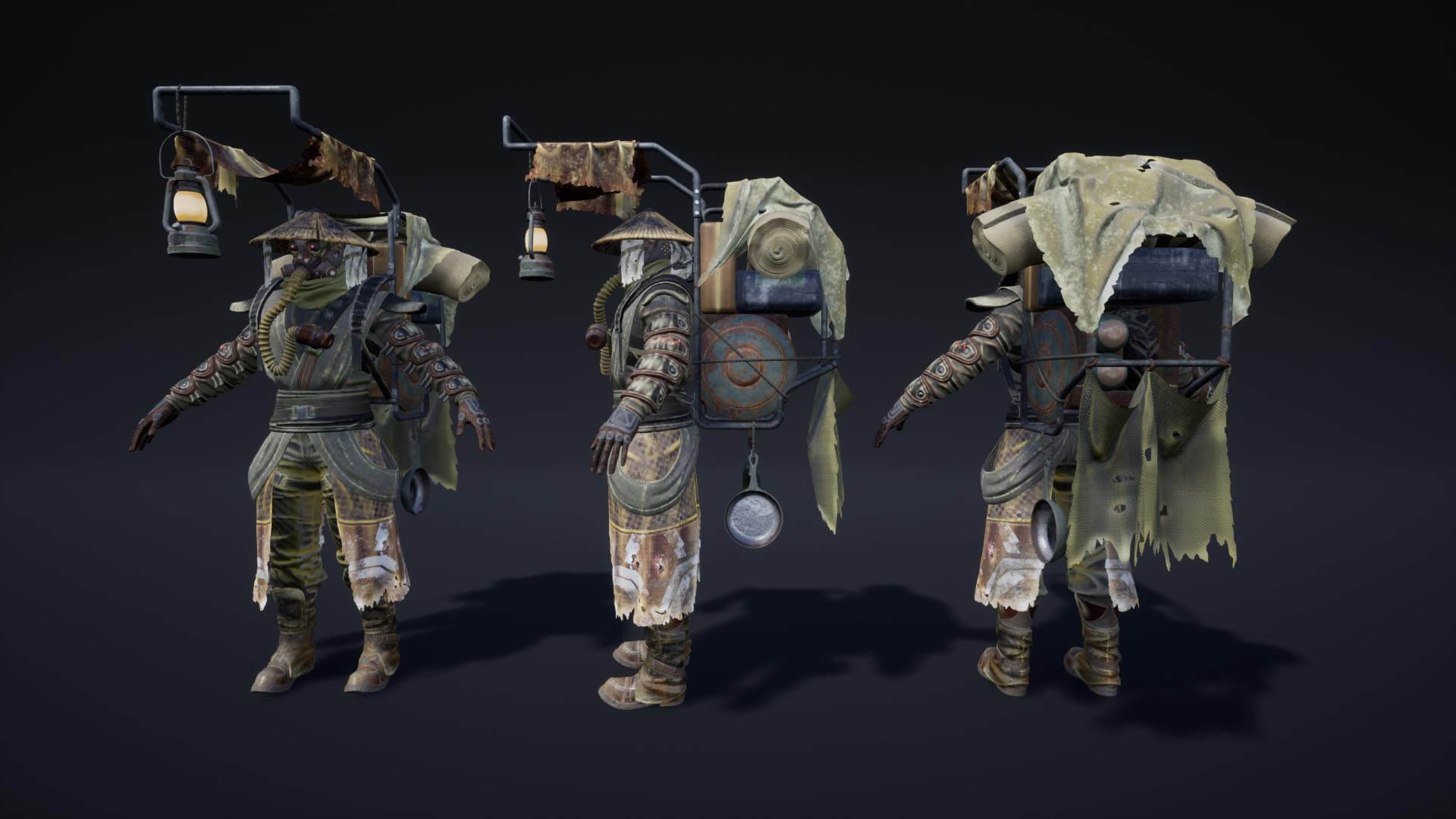 Sci-Fi Mercenaries Pack 3D Model by Maksim_Bugrimov