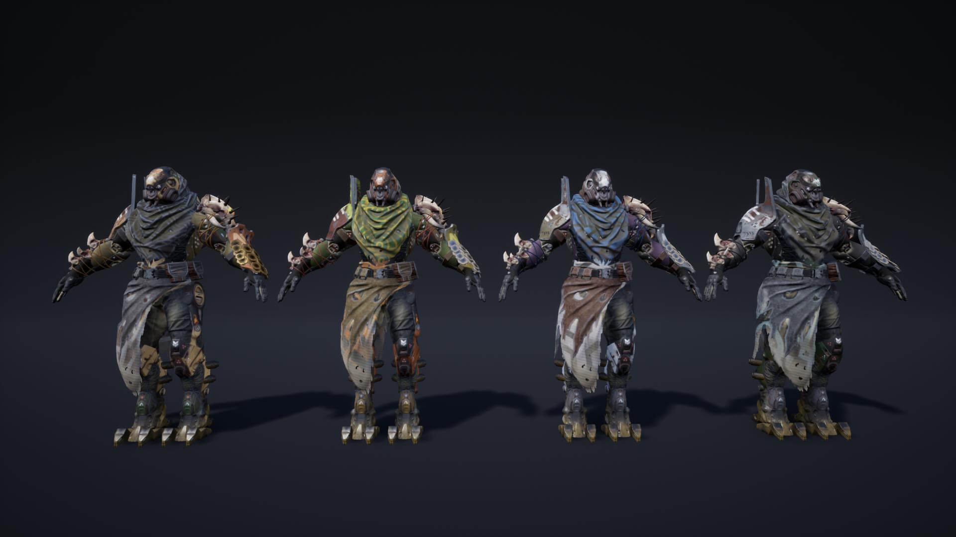 Sci-Fi Mercenaries Pack 3D Model by Maksim_Bugrimov