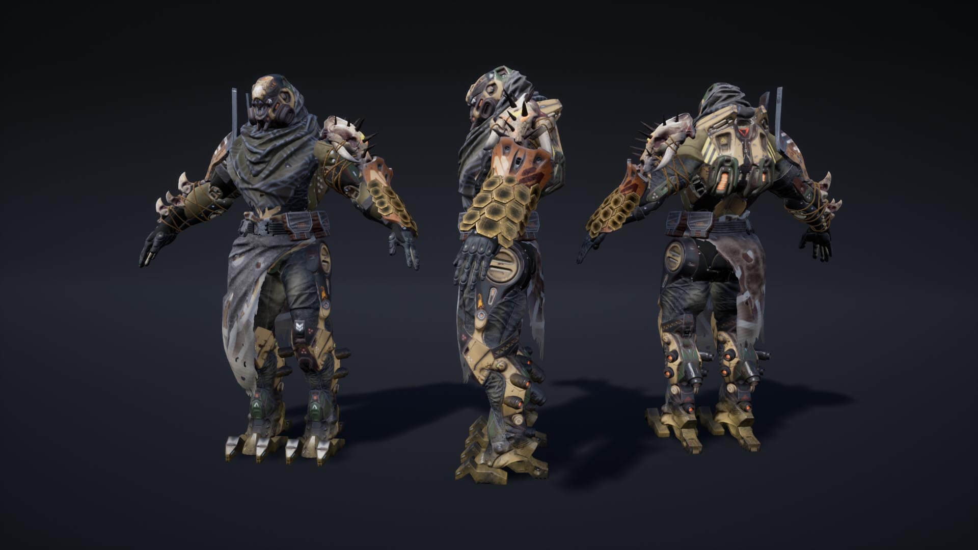 Sci-Fi Mercenaries Pack 3D Model by Maksim_Bugrimov