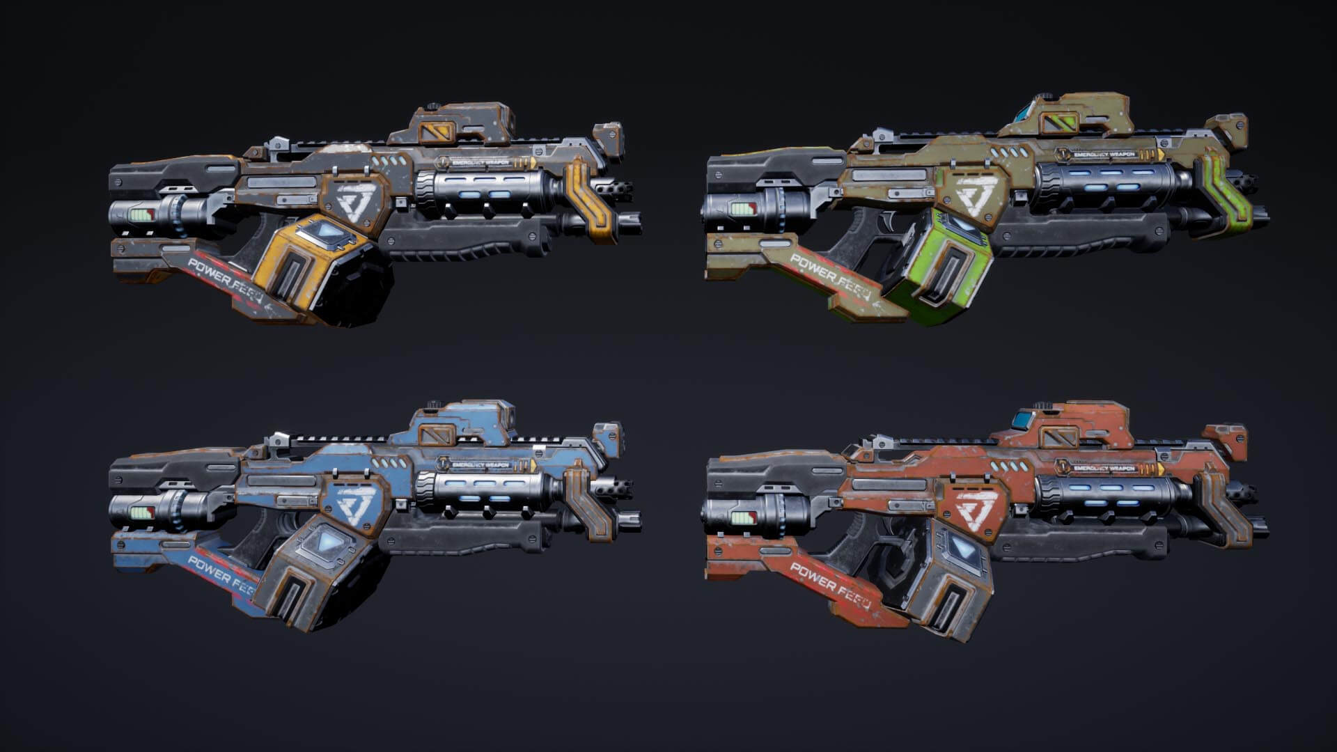 Sci-Fi Mercenaries Pack 3D Model by Maksim_Bugrimov