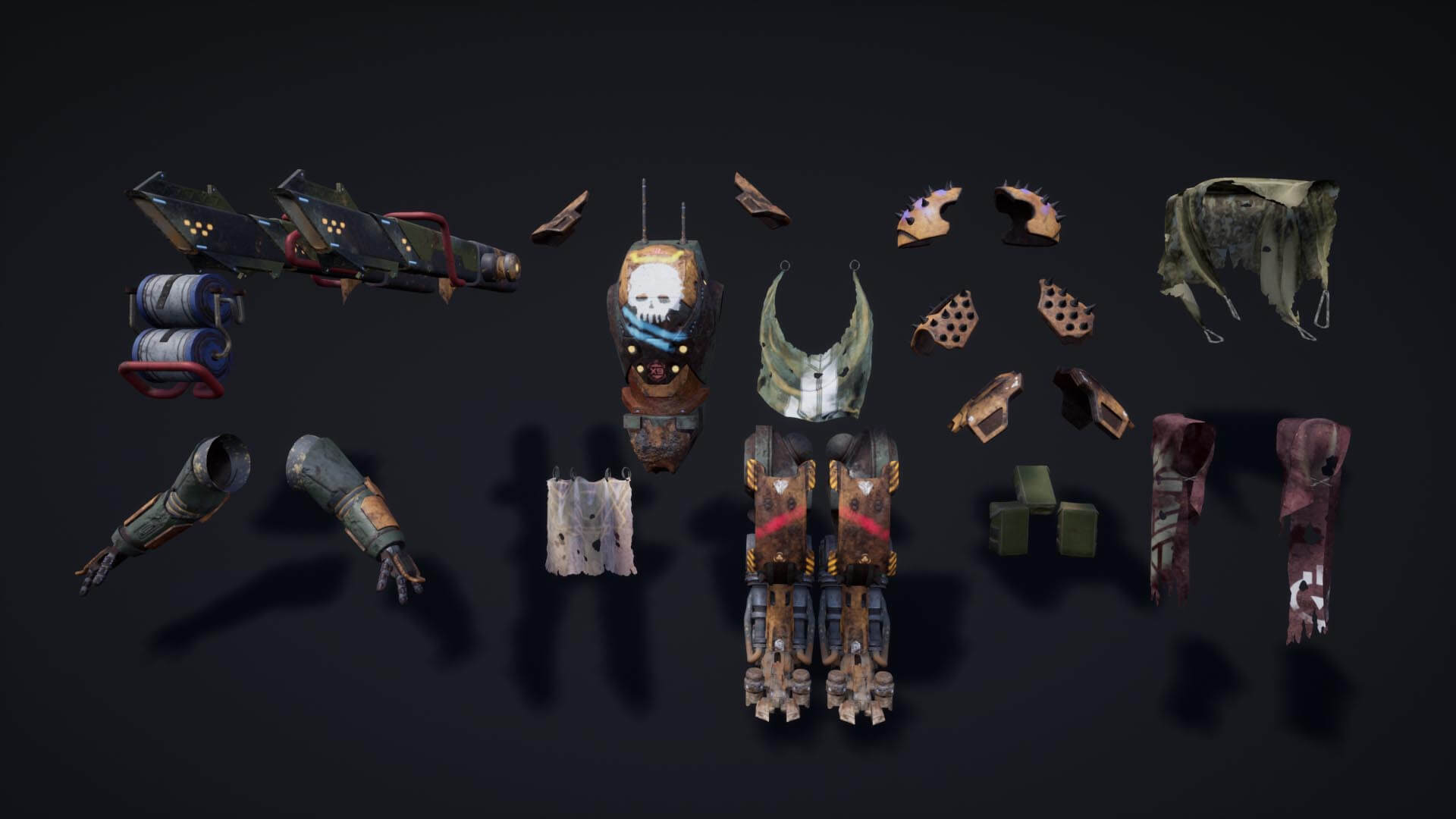 Sci-Fi Mercenaries Pack 3D Model by Maksim_Bugrimov