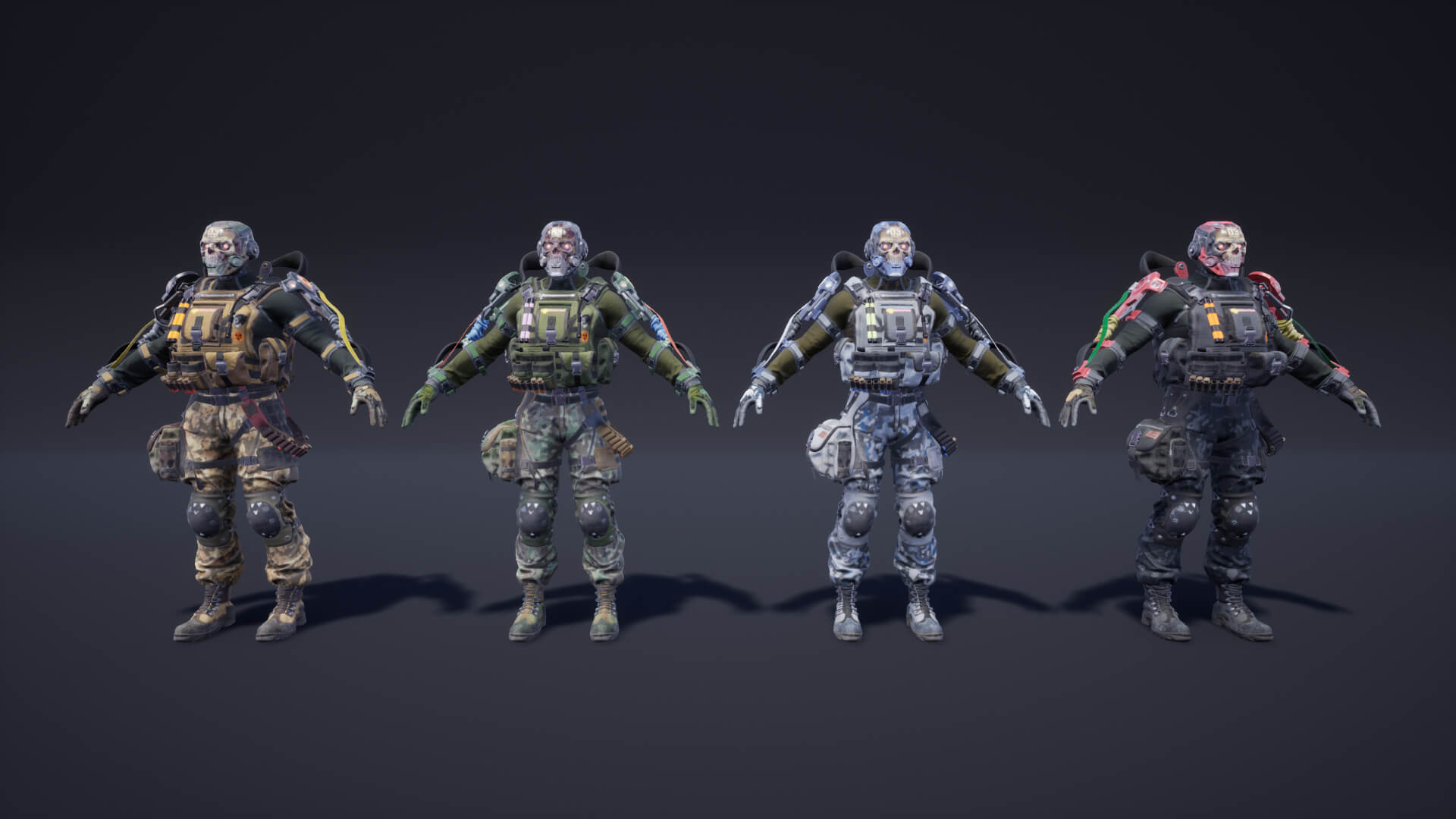 Soldier Future 01 - 3D Model by Maksim_Bugrimov