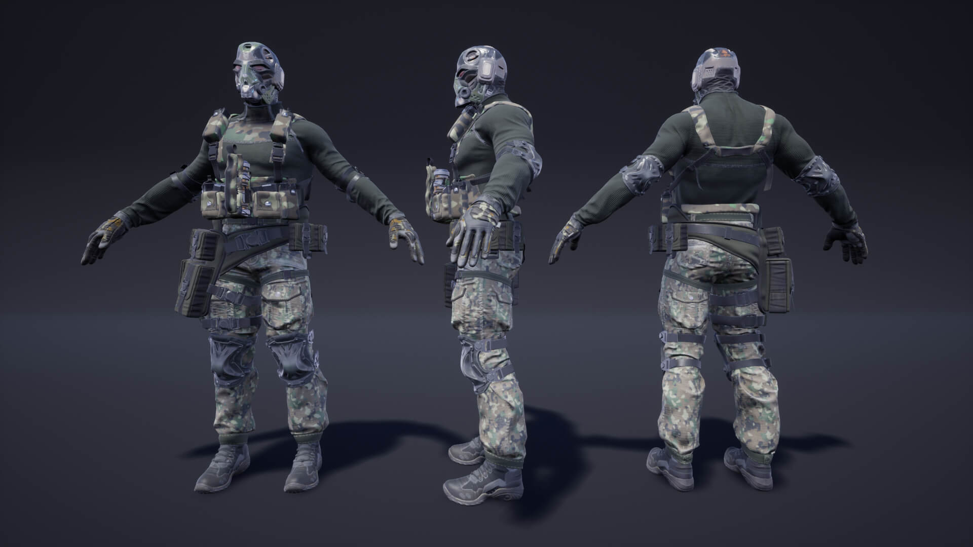 Soldier Future 02 - 3D Model by Maksim_Bugrimov