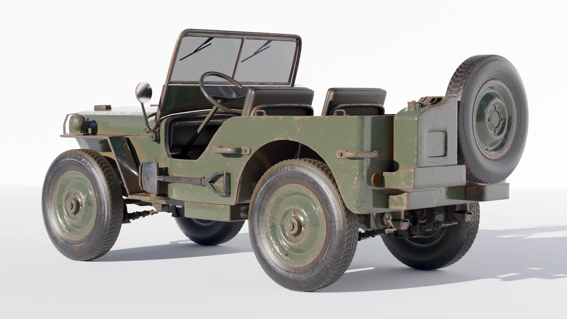 3D Car Model Willys MB 3D Model by Malchevsky