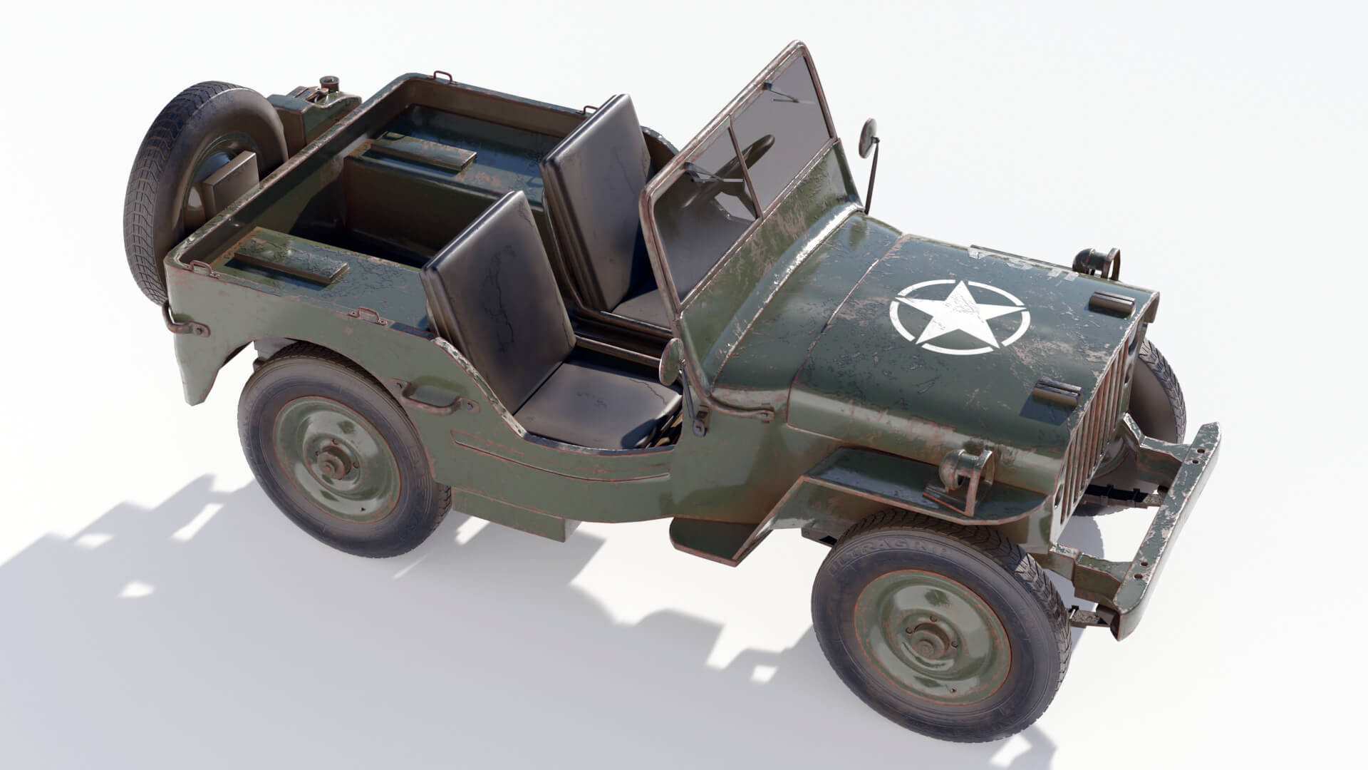 3D Car Model Willys MB 3D Model by Malchevsky