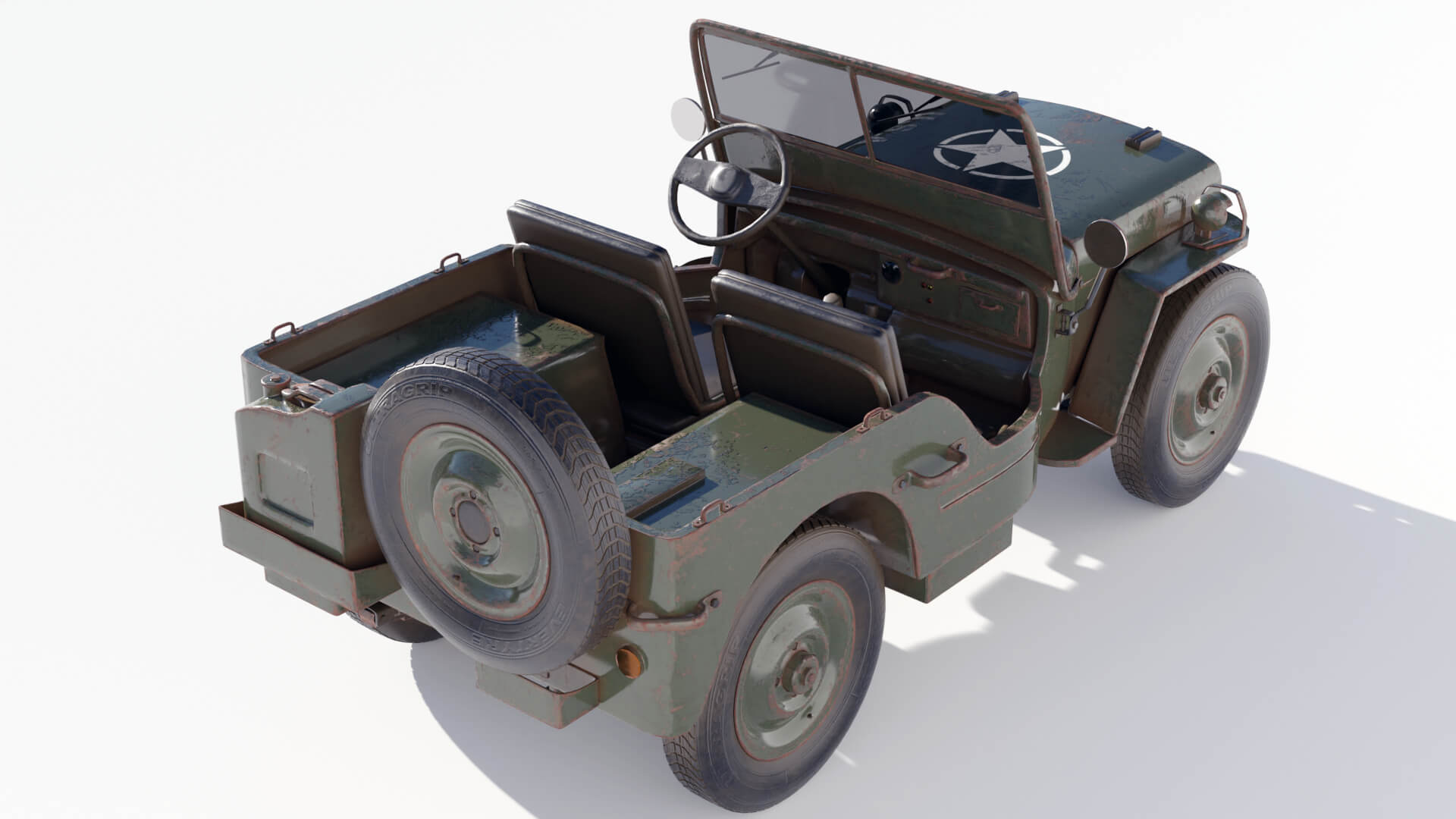 Military Vehicle Willys MB - 3D Model by Malchevsky