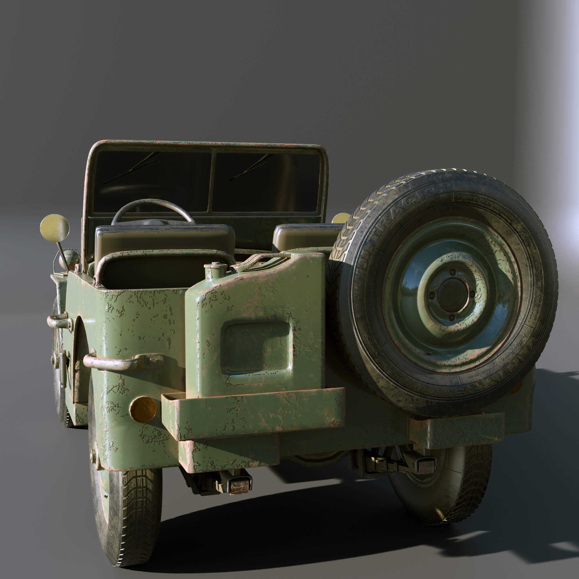 Military Vehicle Willys MB - 3D Model by Malchevsky