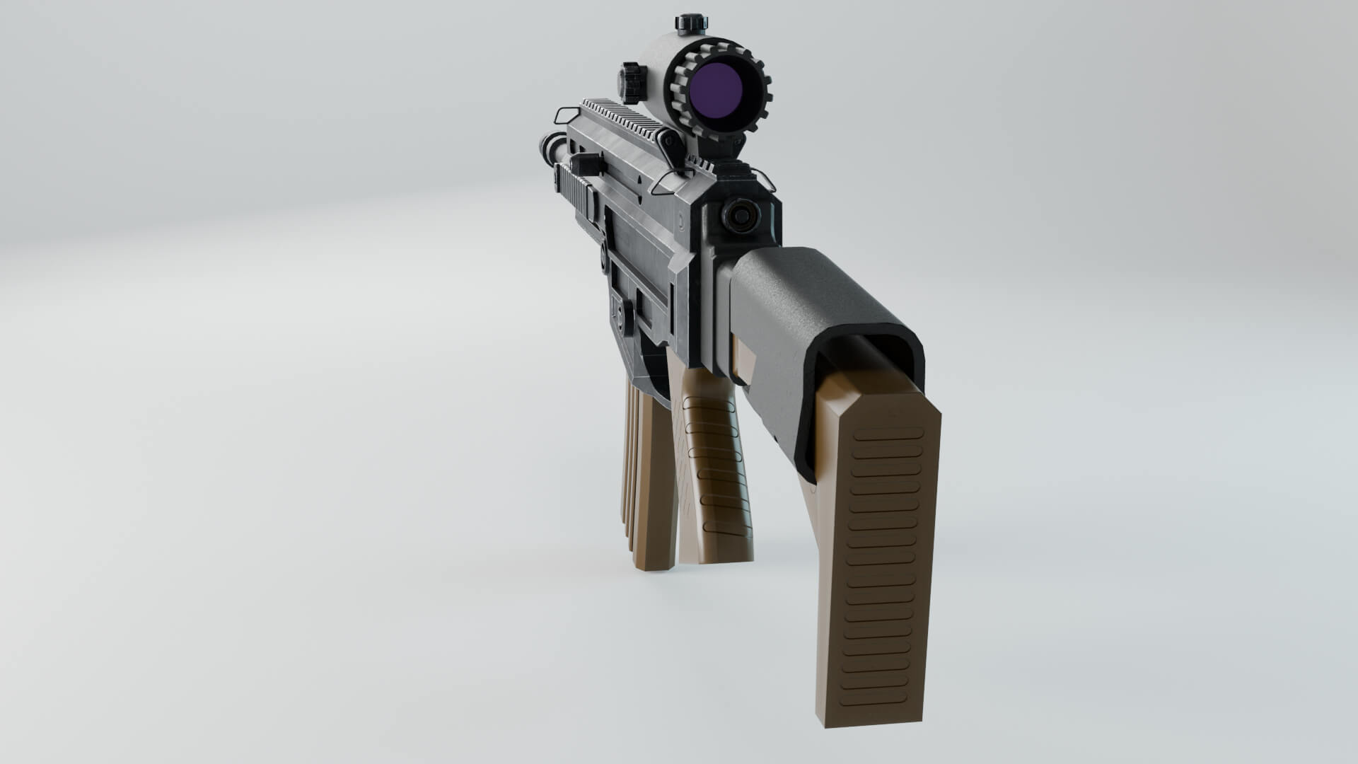 Assault Rifle - 3D Model by Malchevsky