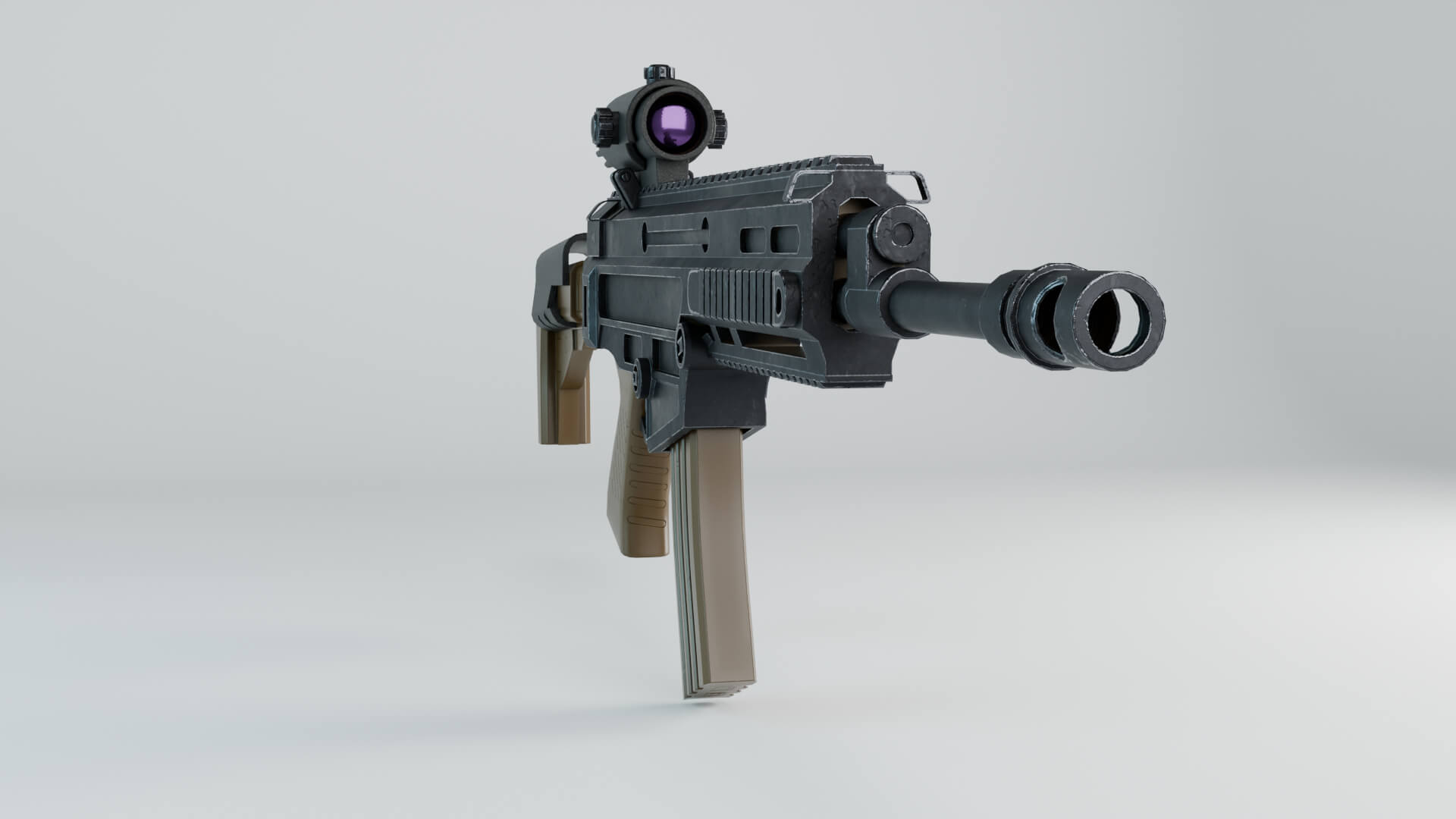 Assault Rifle - 3D Model by Malchevsky