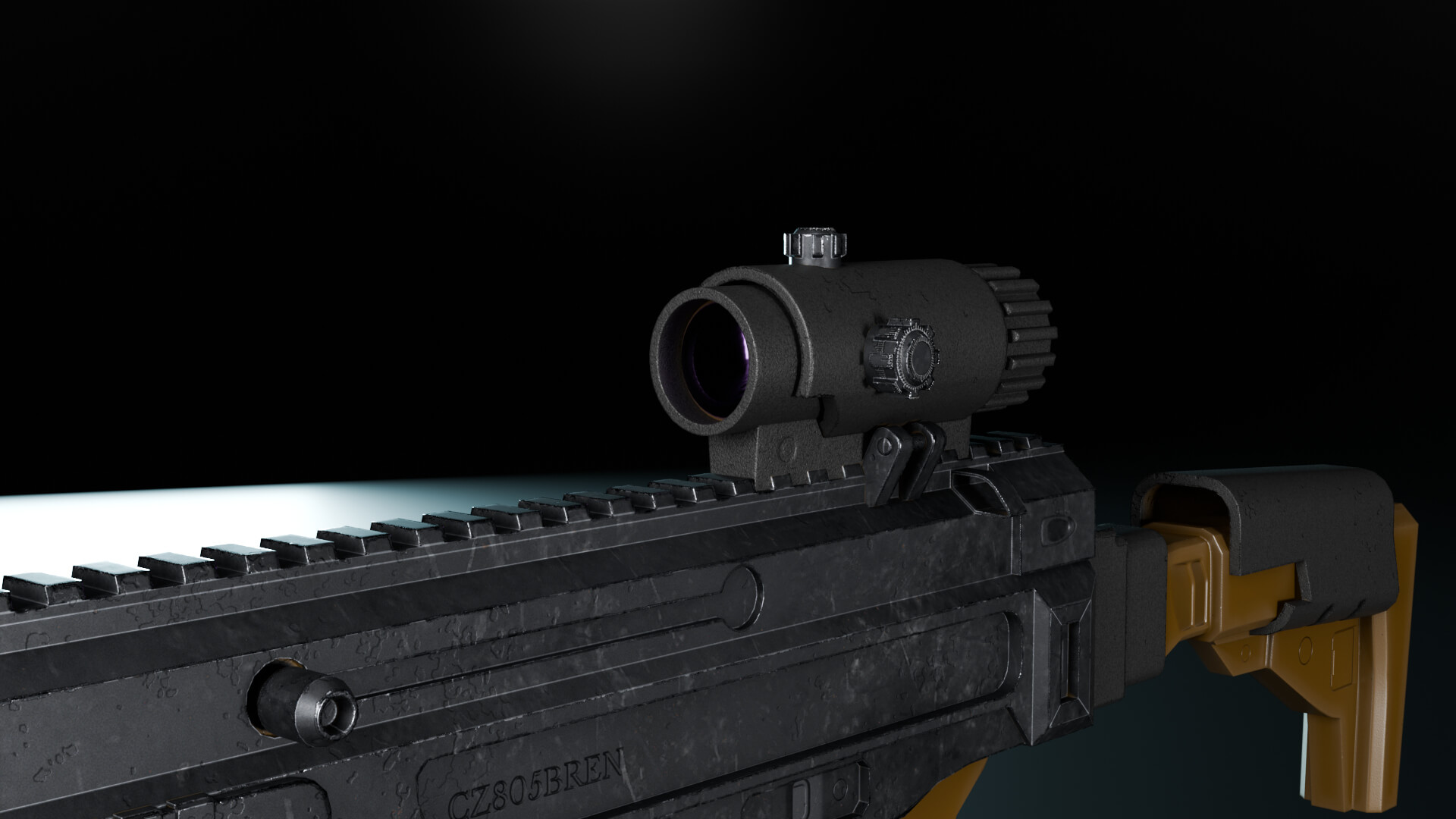 Assault Rifle - 3D Model by Malchevsky