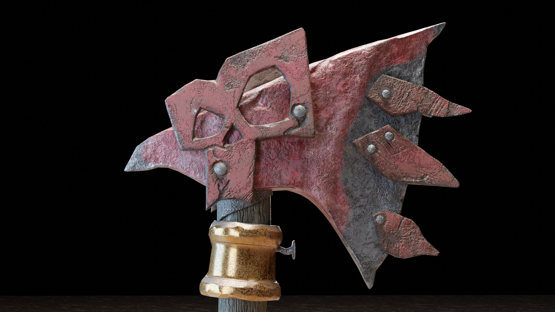 Battle Ax Low Poly 3D Model by Malchevsky