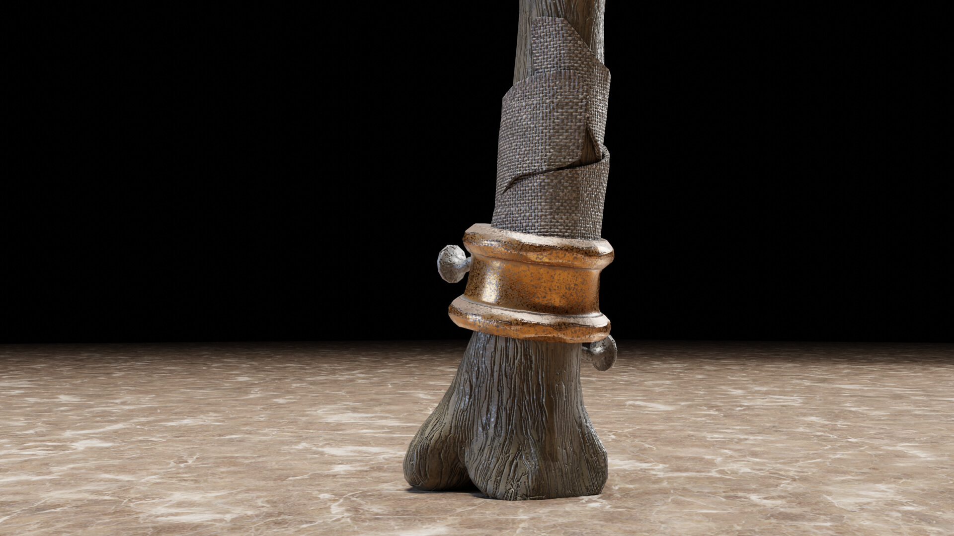 Battle Ax Low Poly 3D Model by Malchevsky