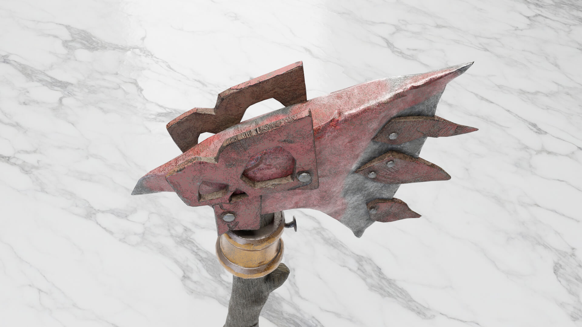 Battle Ax Low Poly 3D Model by Malchevsky