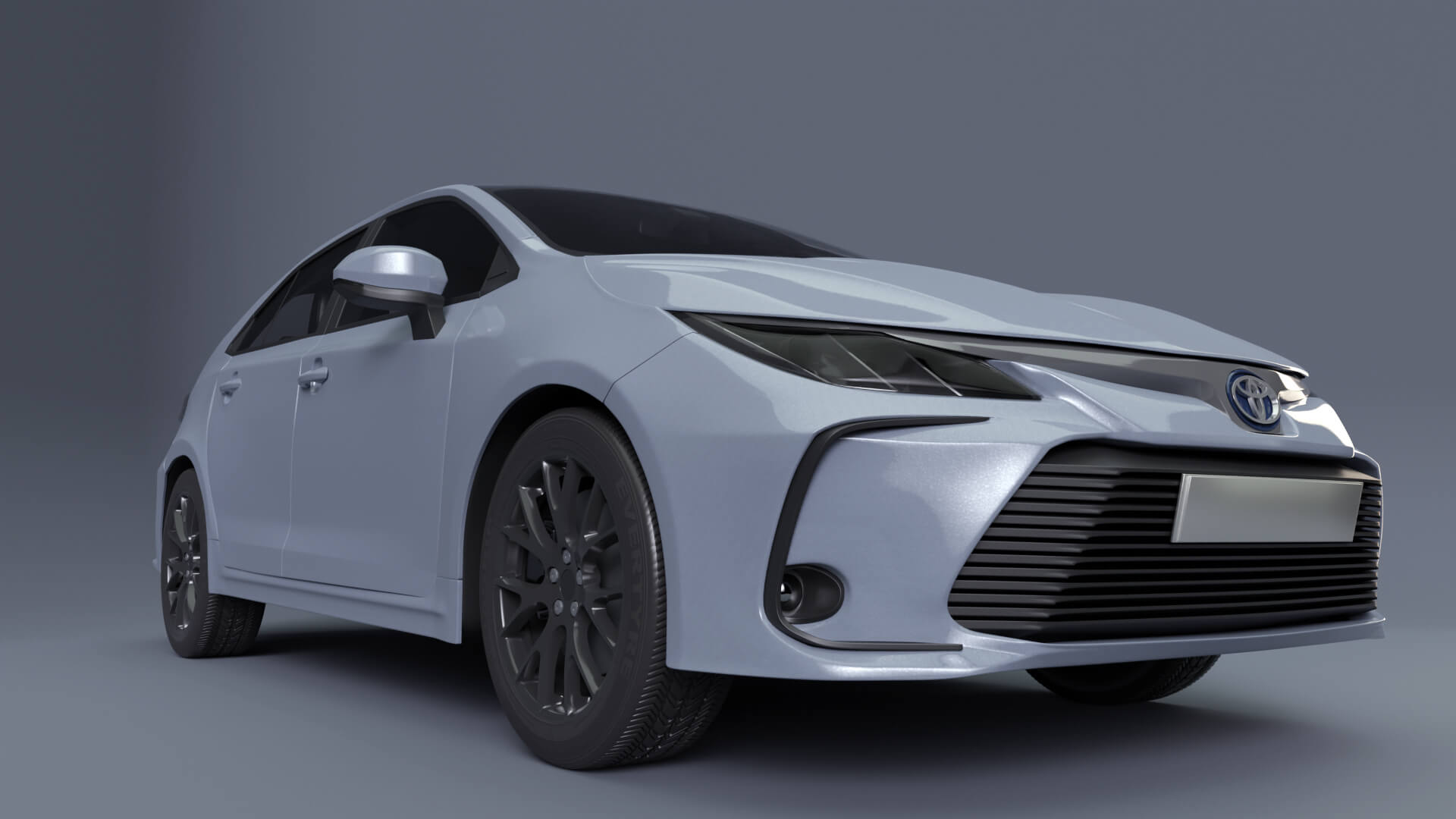 Toyota Corolla Hybrid Car - 3D Model by Malchevsky