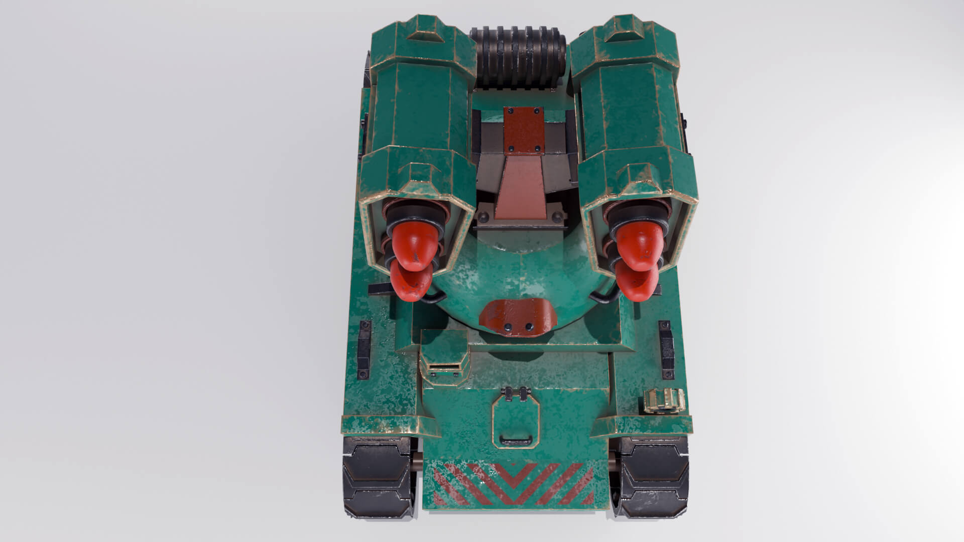 Low Poly 3D Model of an Anti-Aircraft Gun Low Poly 3D Model by Malchevsky