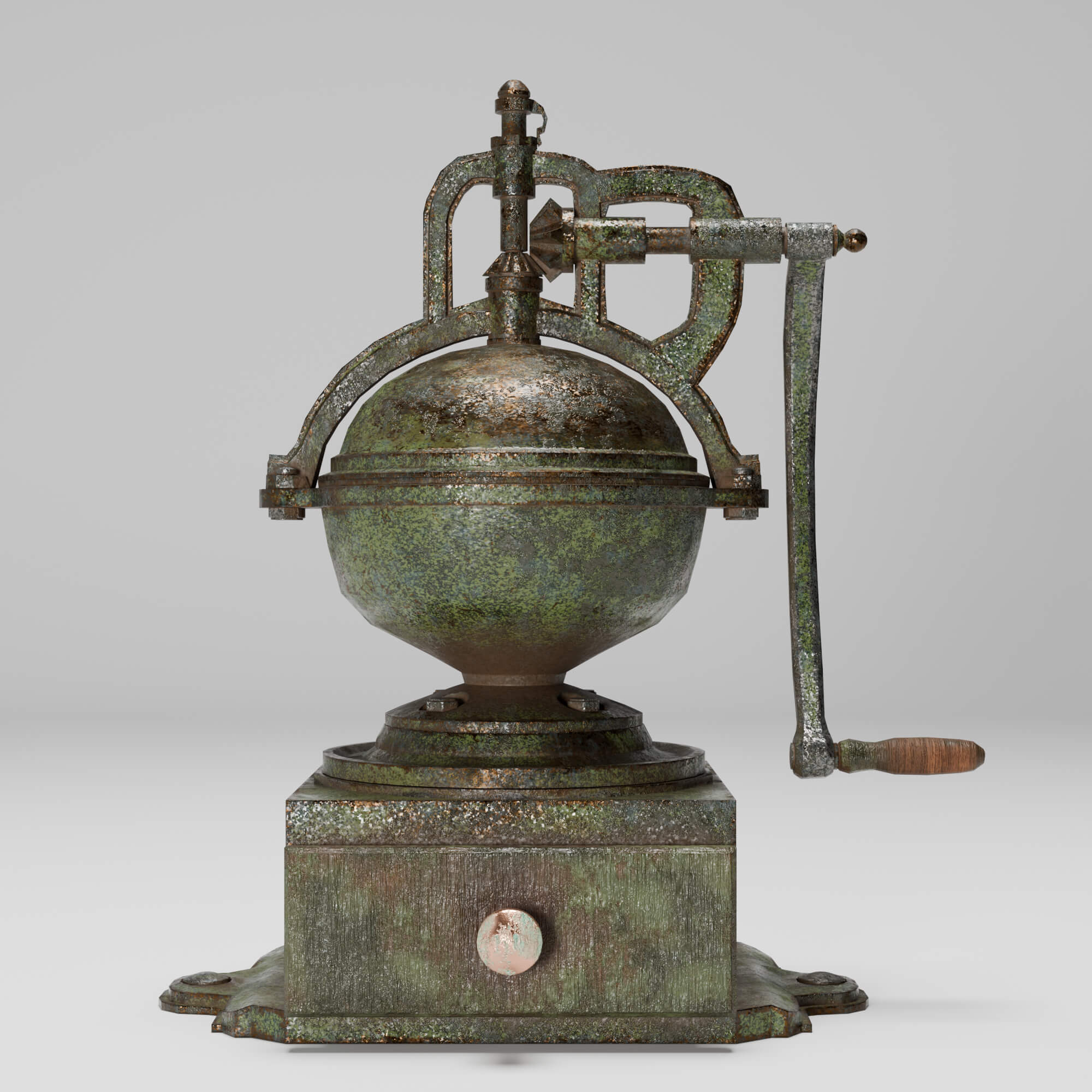 Old Coffee Grinder - 3D Model by Malchevsky