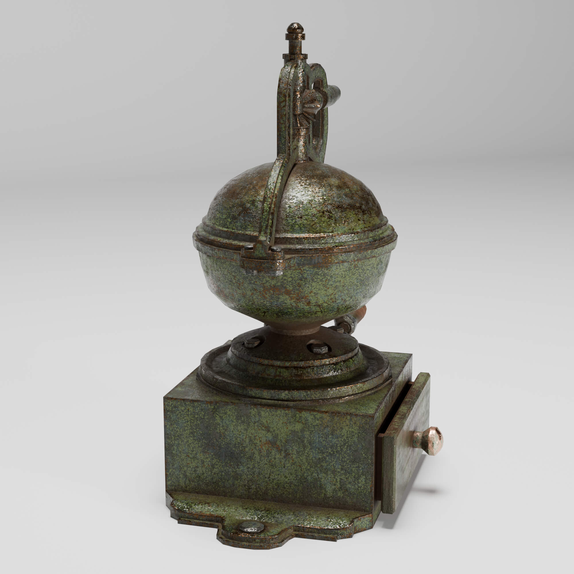 Old Coffee Grinder - 3D Model by Malchevsky