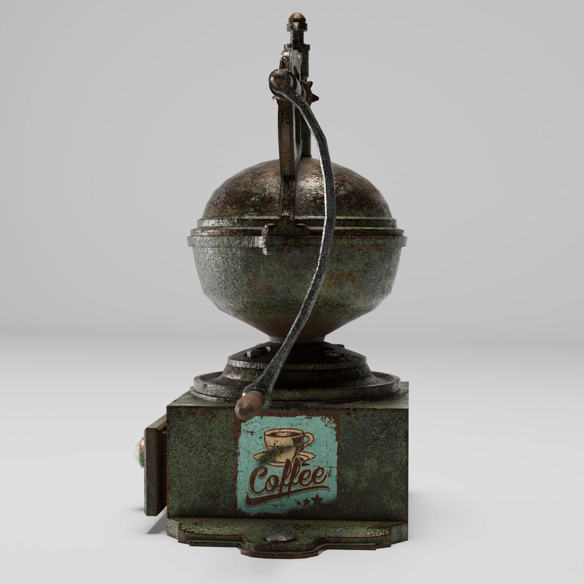 Old Coffee Grinder - 3D Model by Malchevsky
