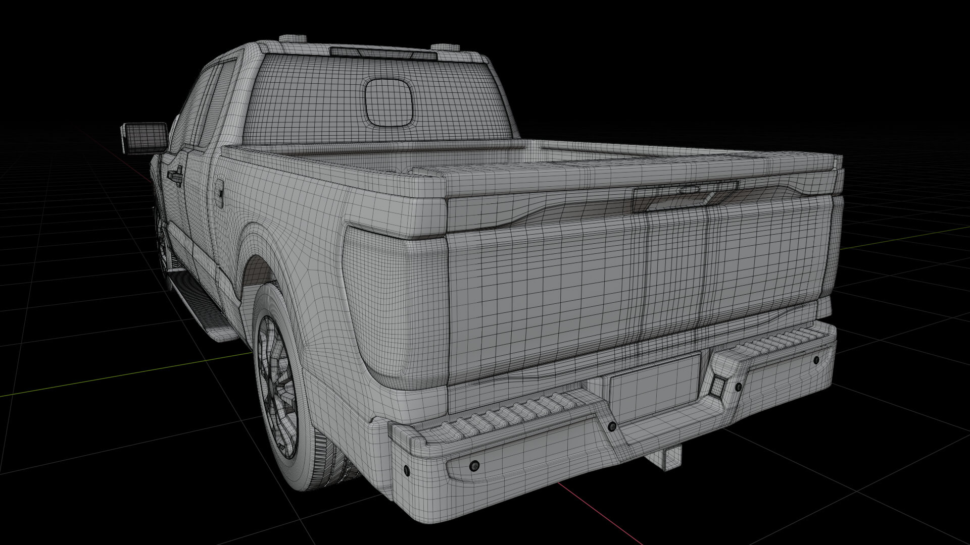 Pickup Truck - 3D Model by Malchevsky