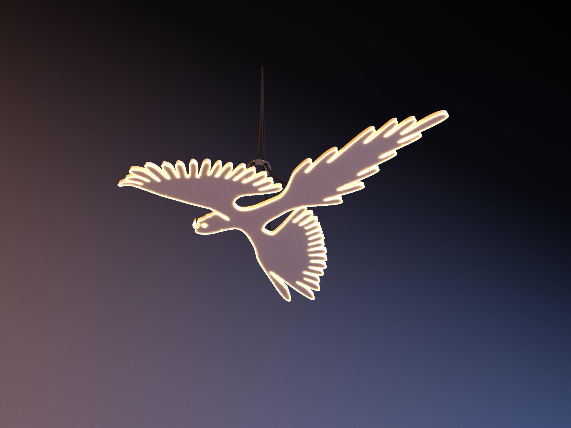 Bird Loft Glow Lamp - 3D Model by malibusan