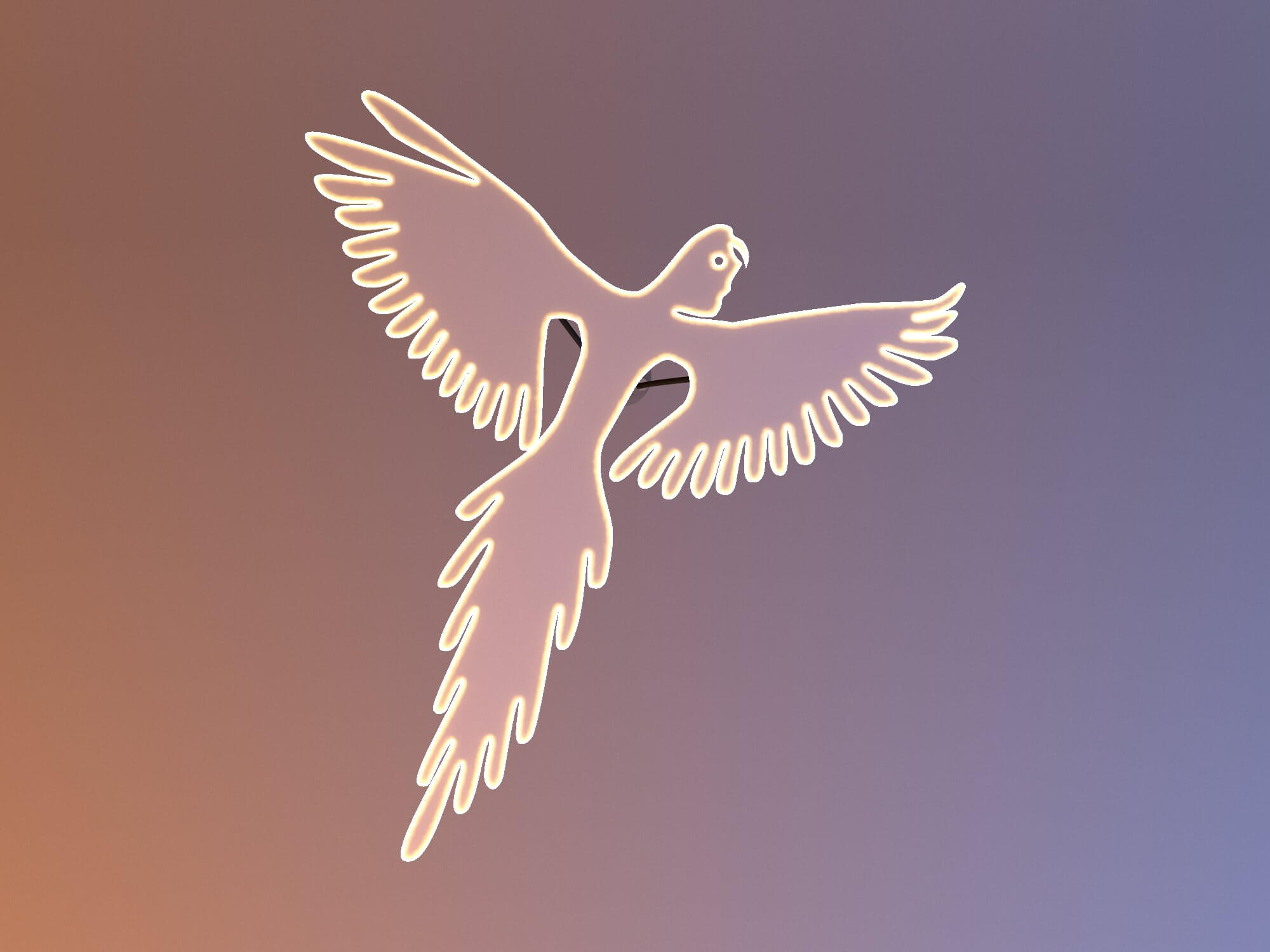 Bird Loft Glow Lamp - 3D Model by malibusan