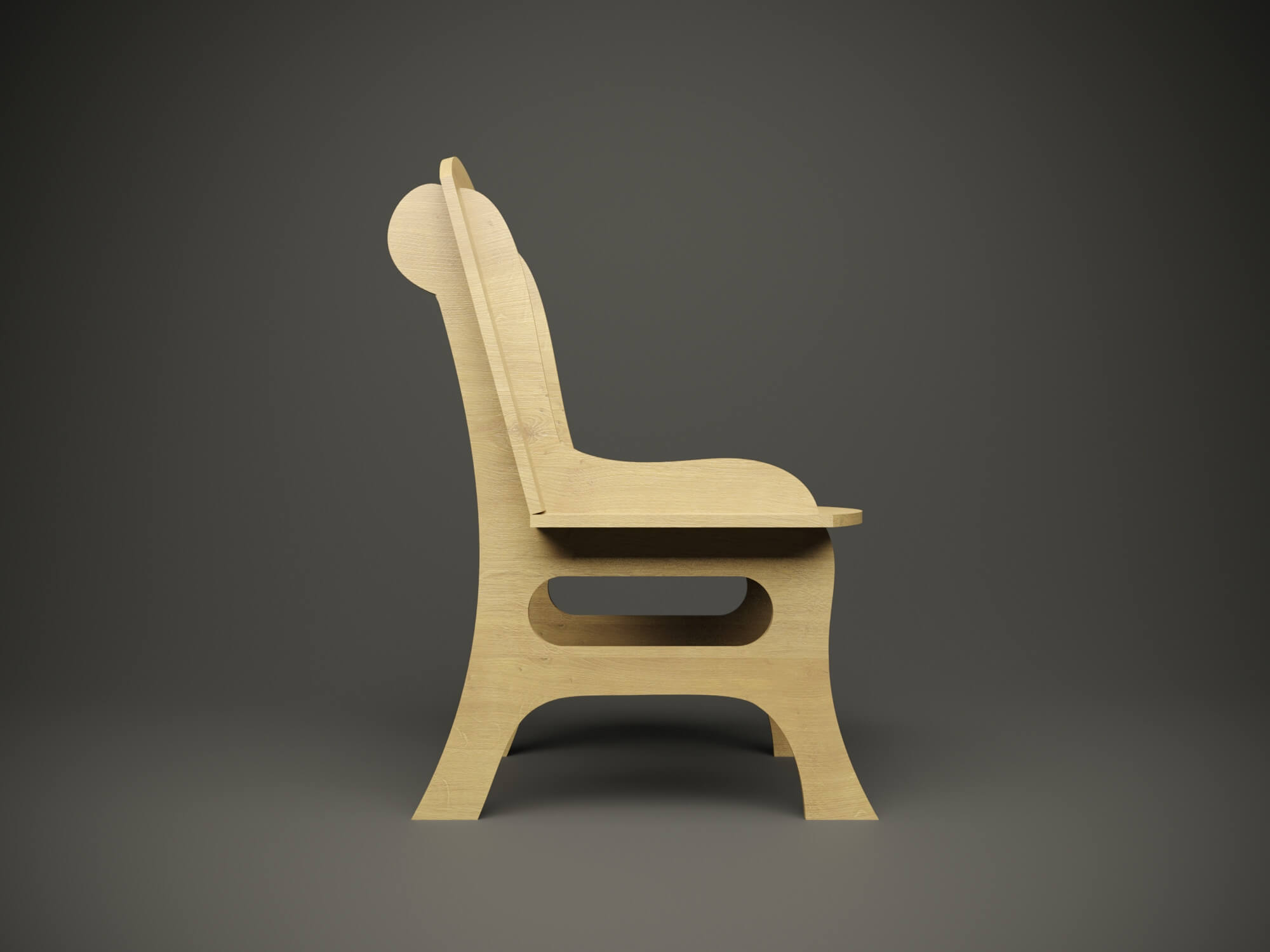 Childrens Plywood Chair for CNC Machine - 3D Model by malibusan