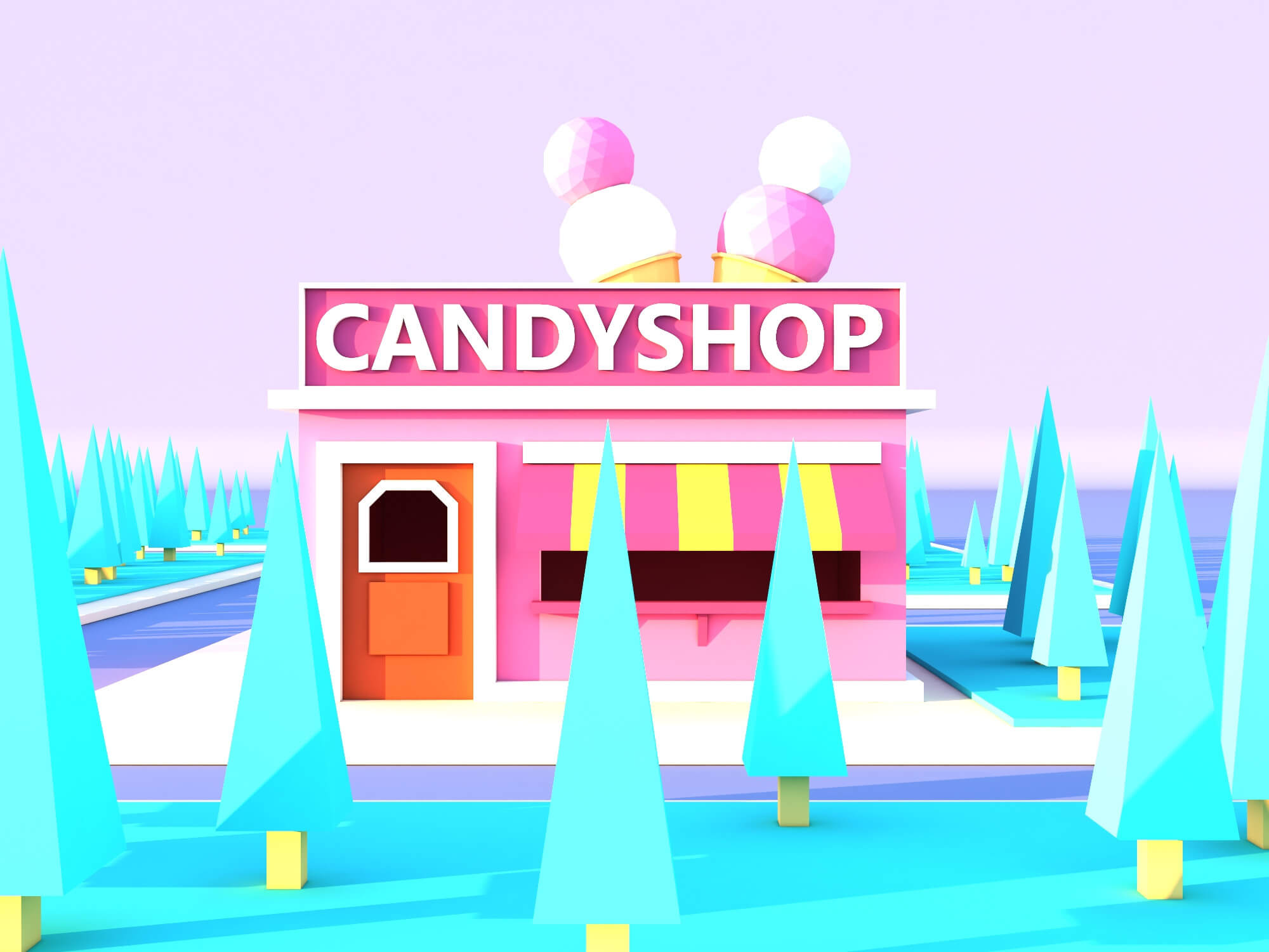 Cartoon Candy Shop