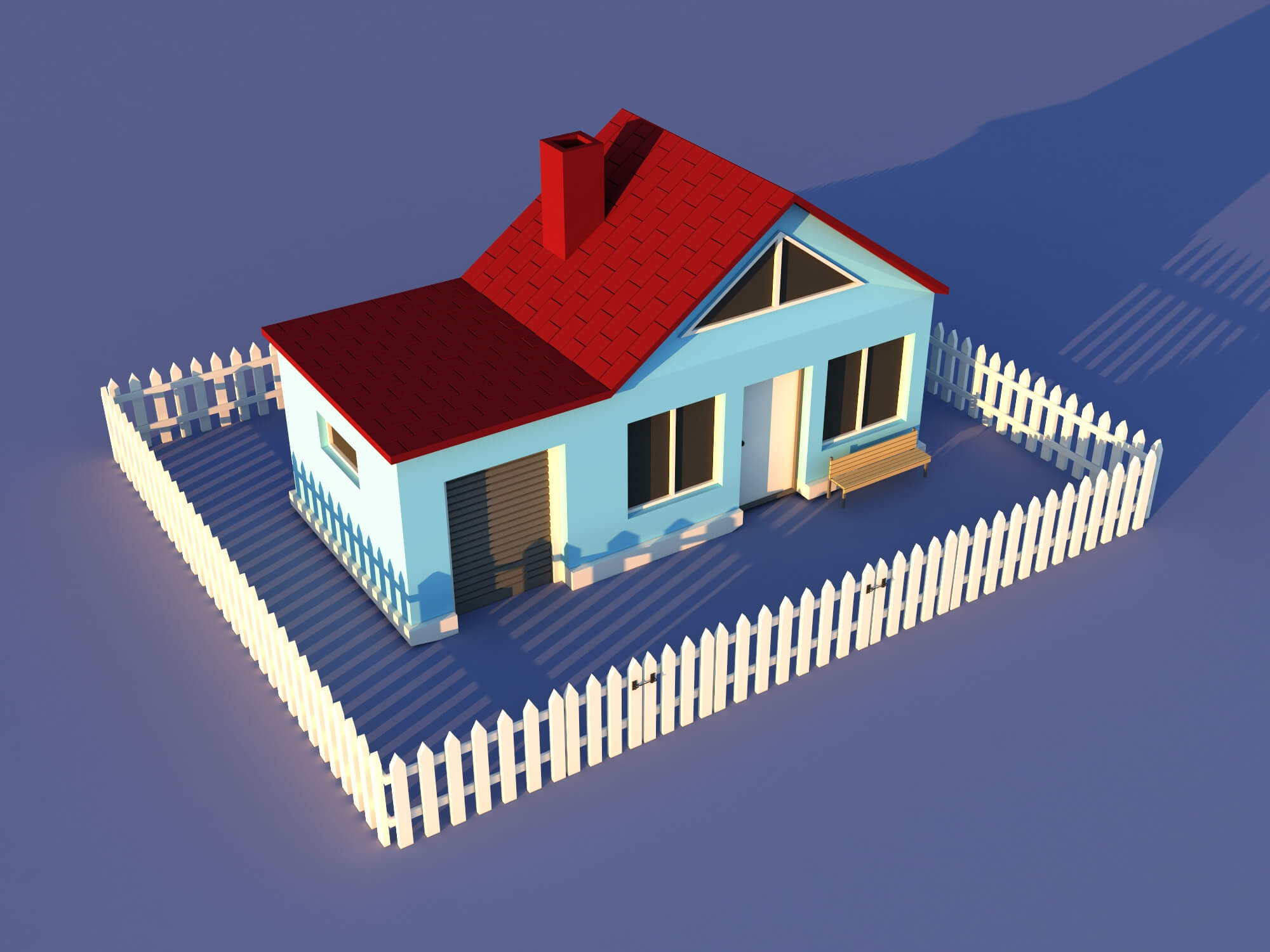 Cute Cartoon Village Collection - 3D Model by malibusan