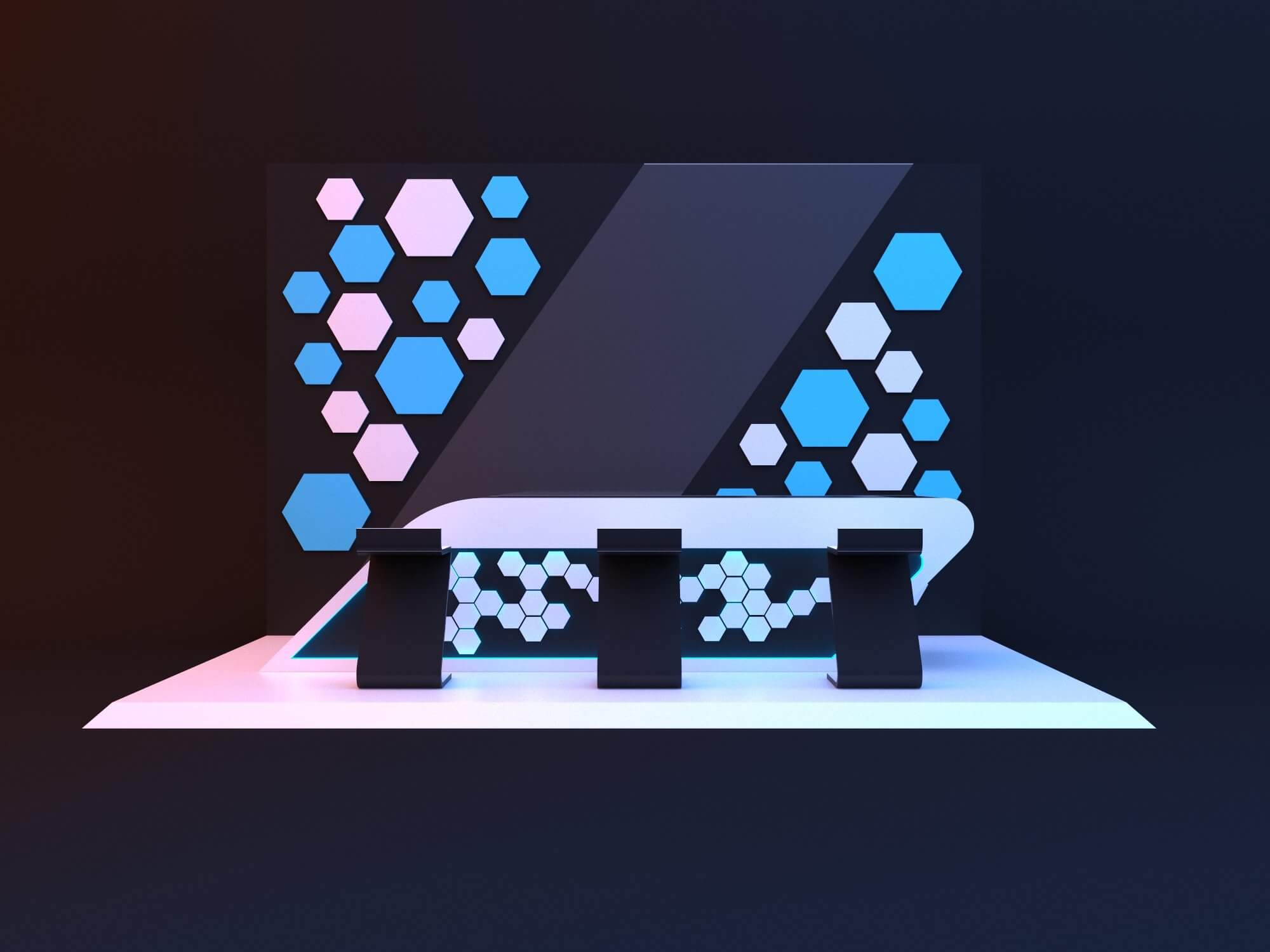 Cyber Loft Reception - 3D Model by malibusan