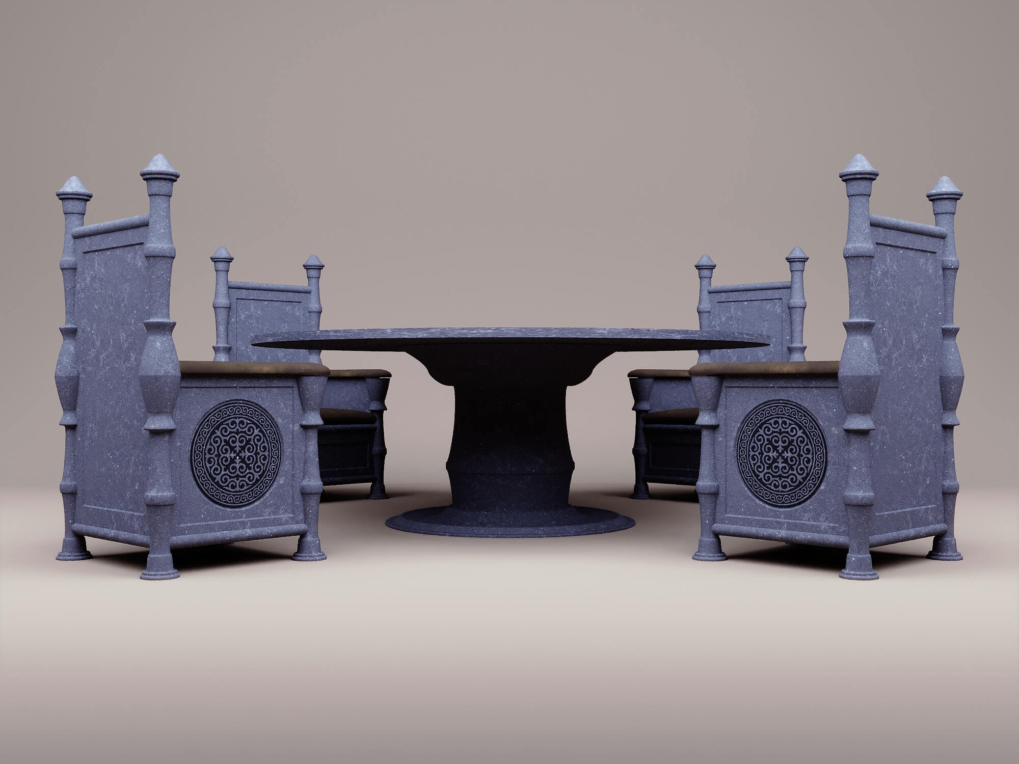Fantasy Sci-Fi Ancient Table 3D Model by malibusan