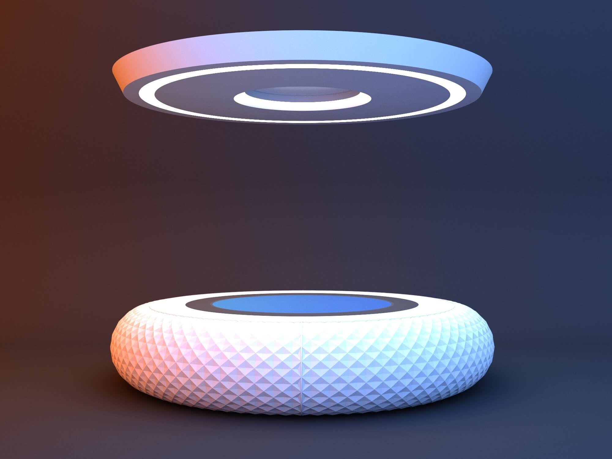 Futuristic Cyber Conference Table - 3D Model by malibusan