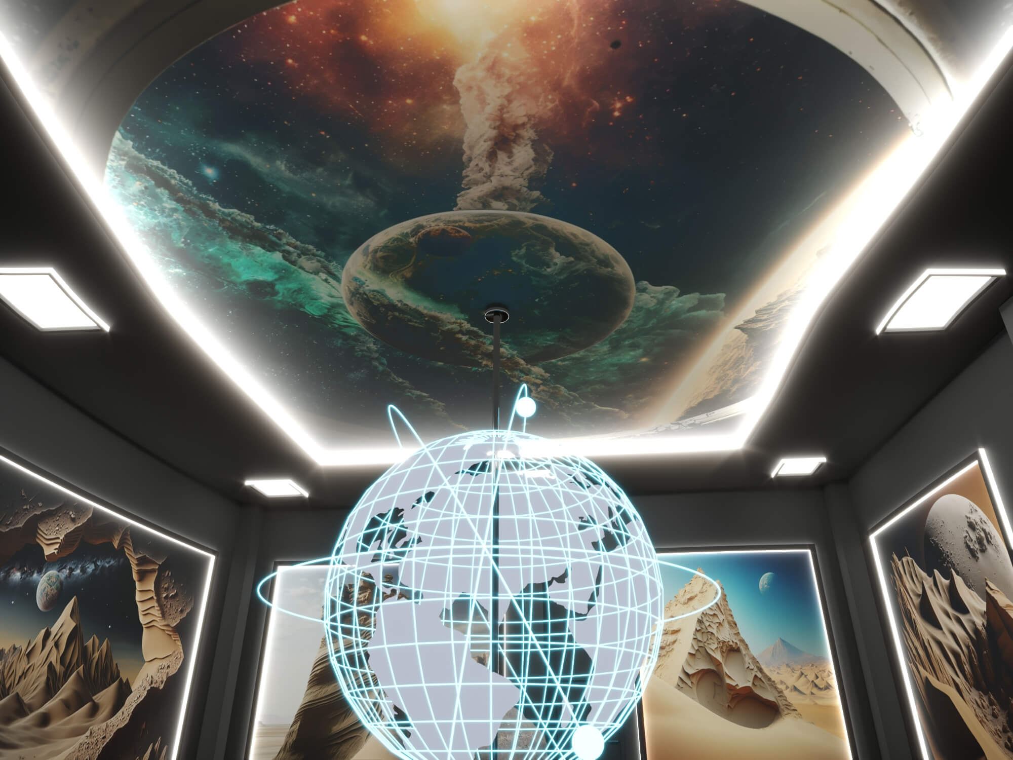 Interior of The Museum of Geology and Space - 3D Model by malibusan
