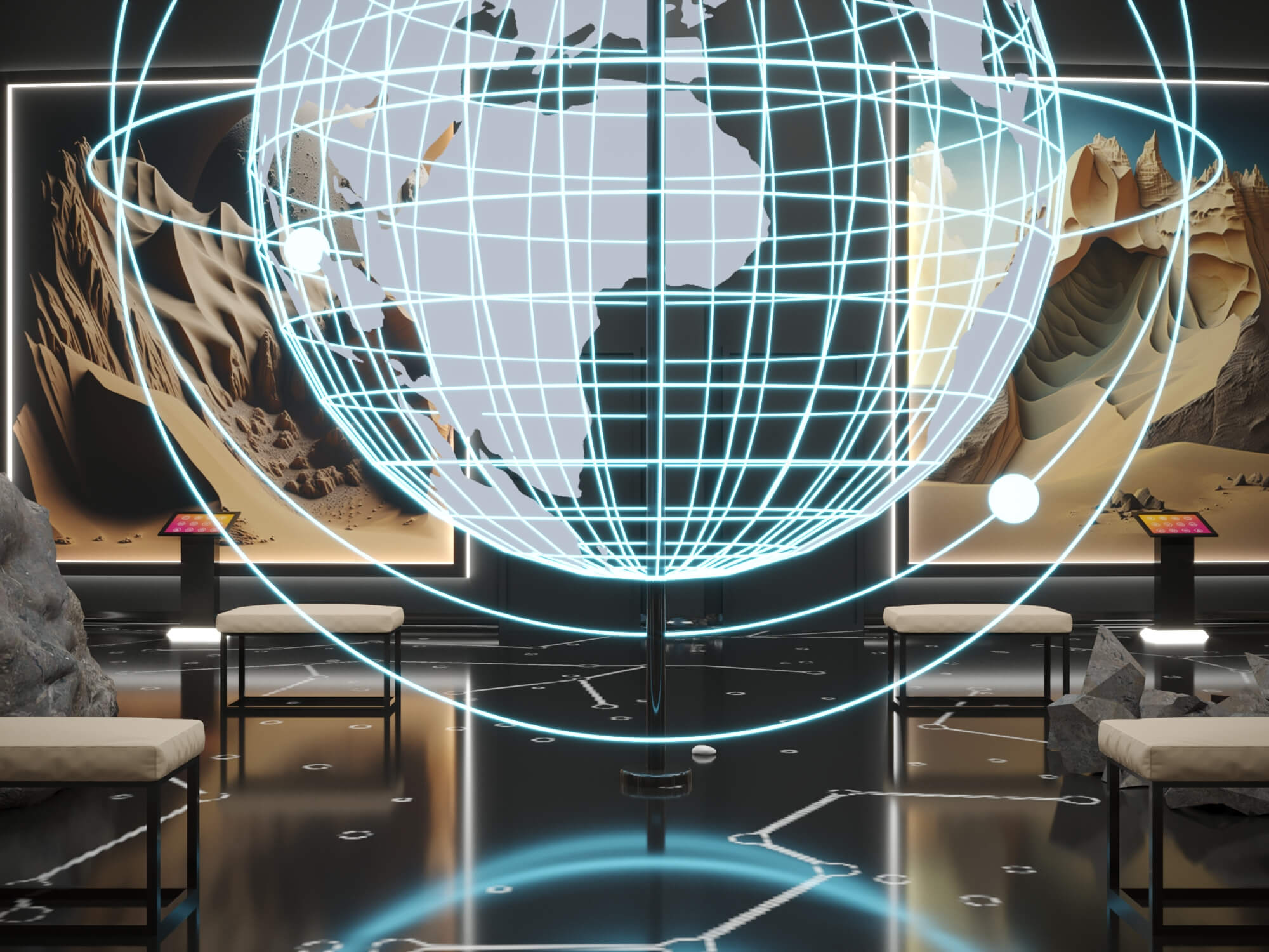 Interior of The Museum of Geology and Space - 3D Model by malibusan