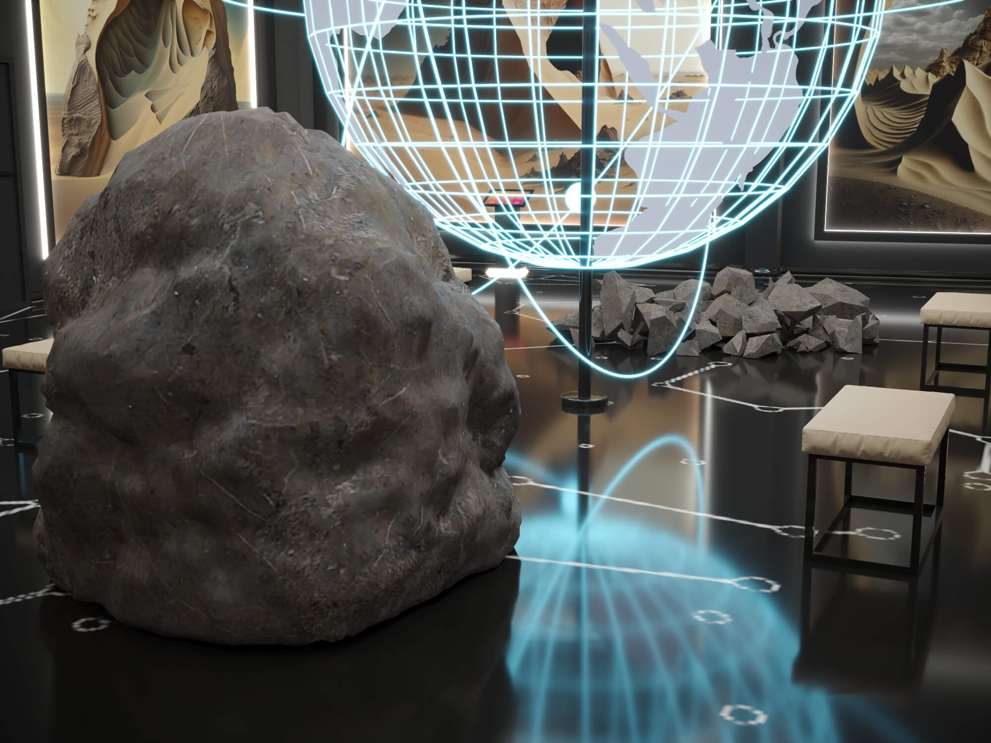 Interior of The Museum of Geology and Space - 3D Model by malibusan