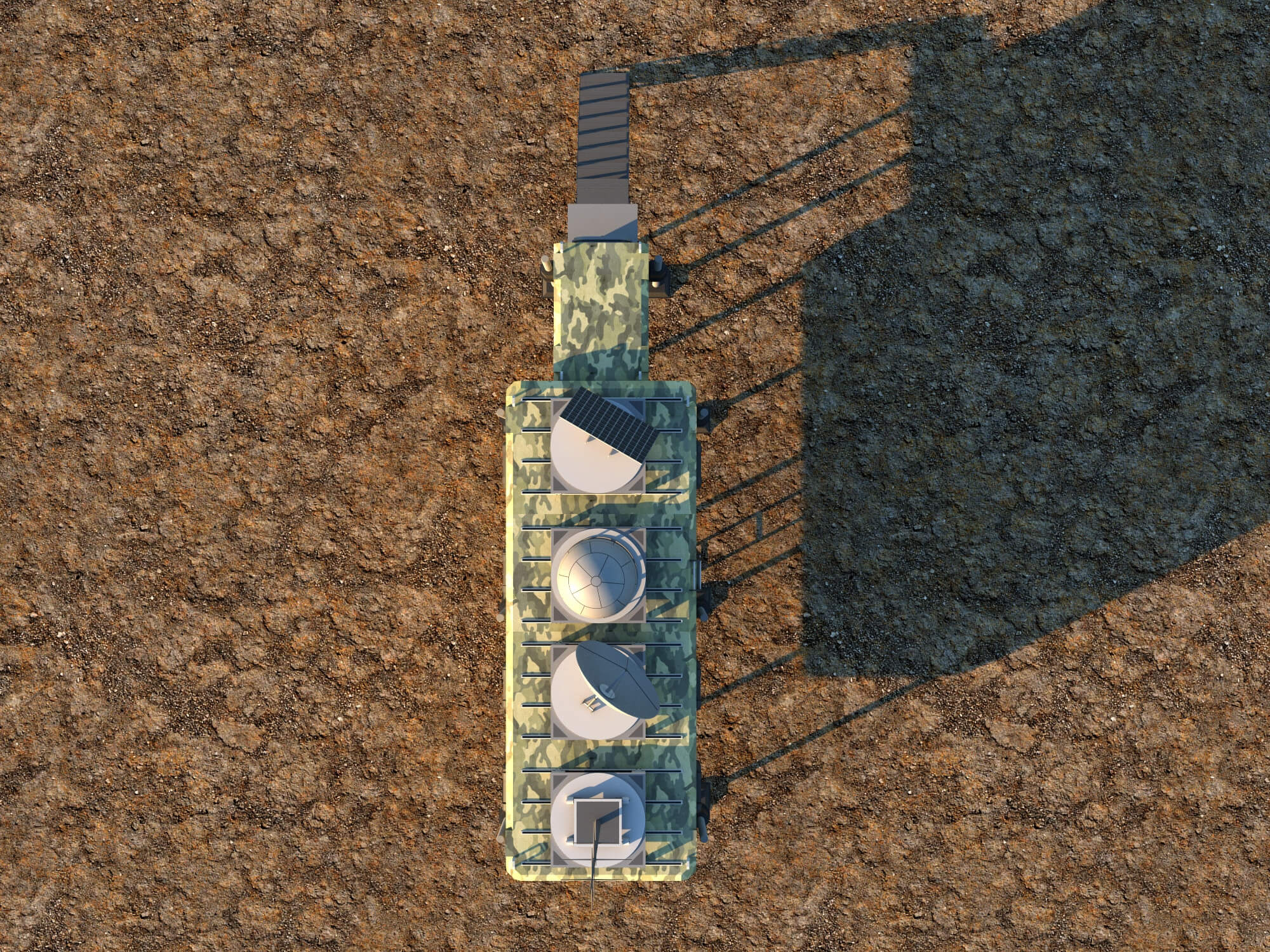 Military Modular Mobile Base - Bunker 3D Model by malibusan