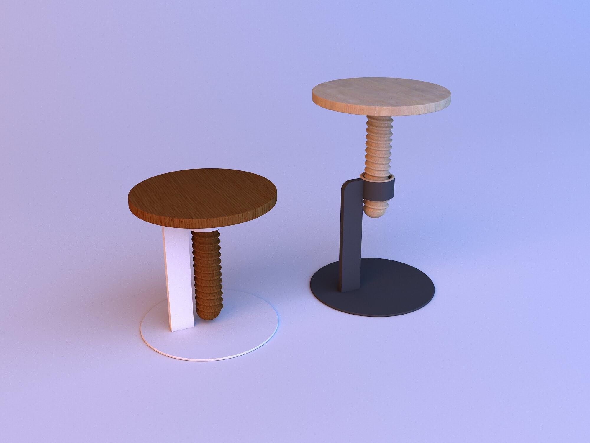 Rotating Coffee Table - 3D Model by malibusan
