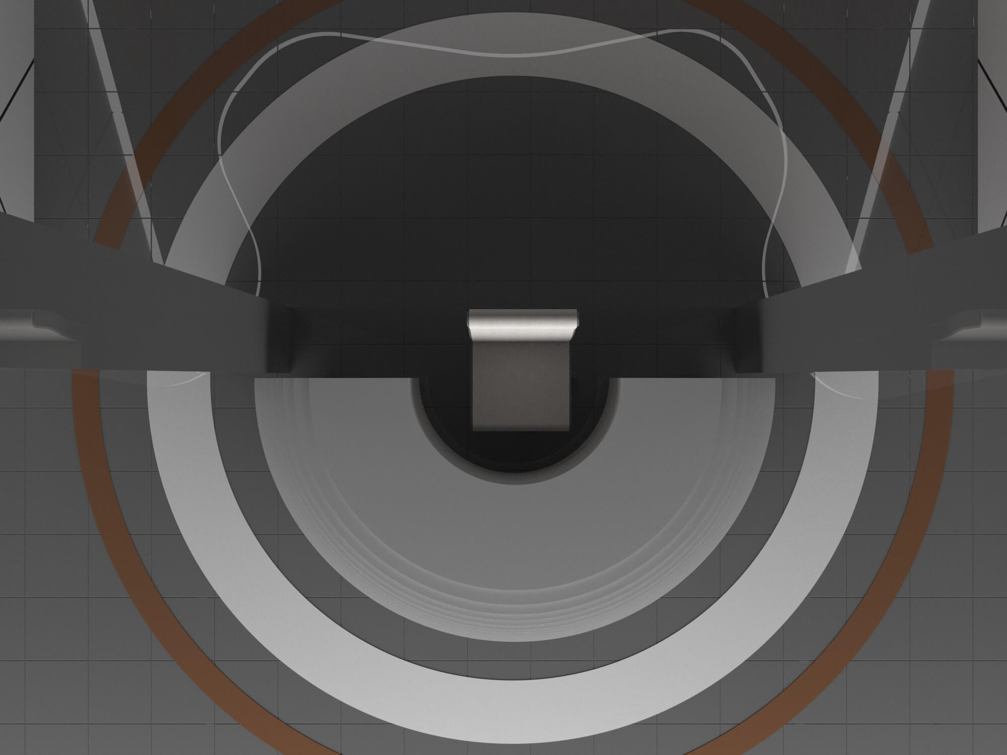 Sci-Fi Interior Parametric Glow Loft Reception Desk 3D Model by malibusan