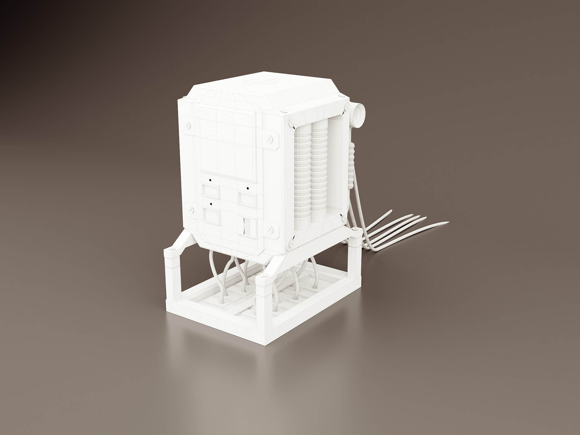 Sci-Fi Retro Control Panel-transformer Project 1 3D Model by malibusan