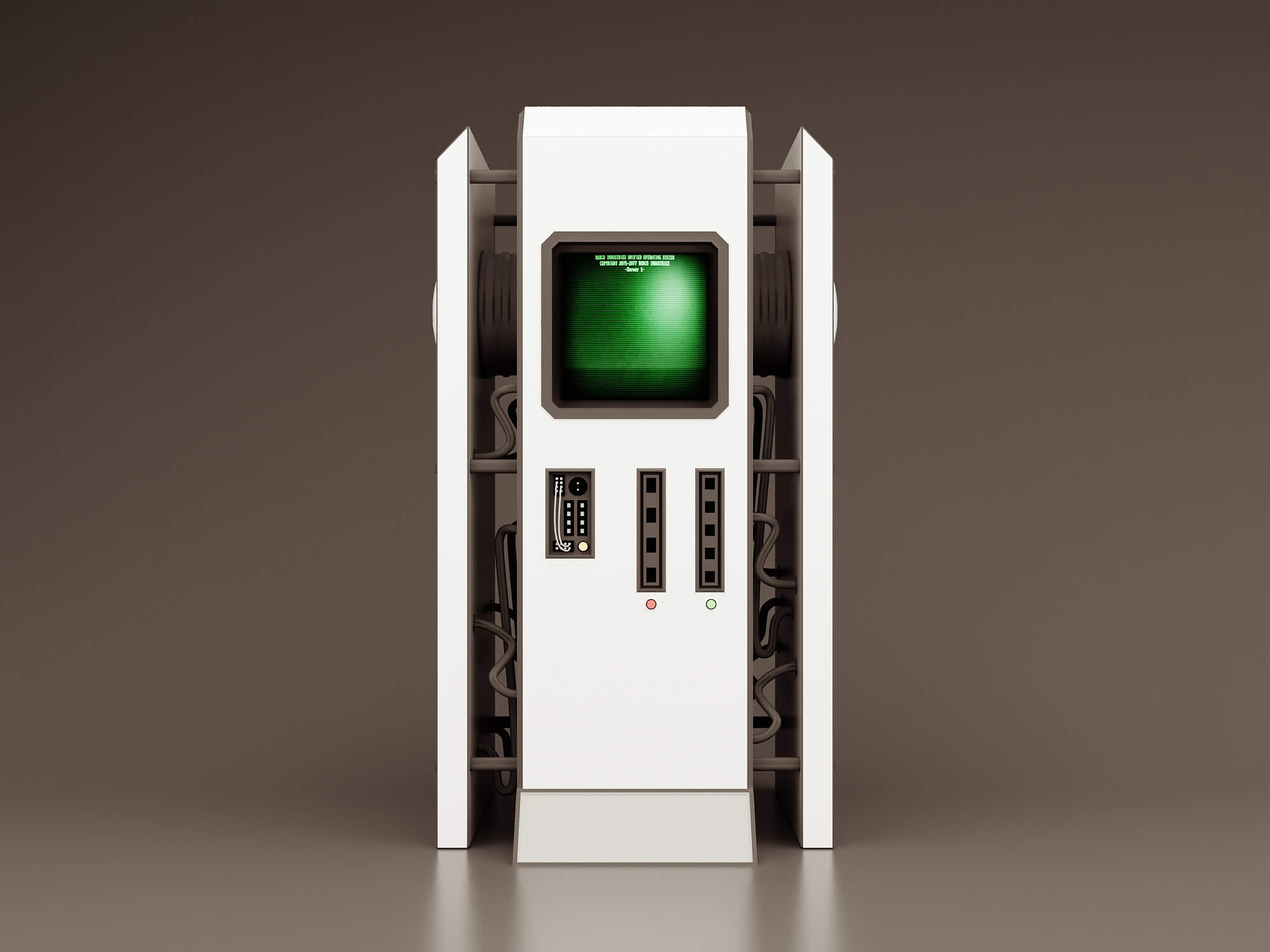 Sci-Fi Retro Control Panel Project 2 3D Model by malibusan