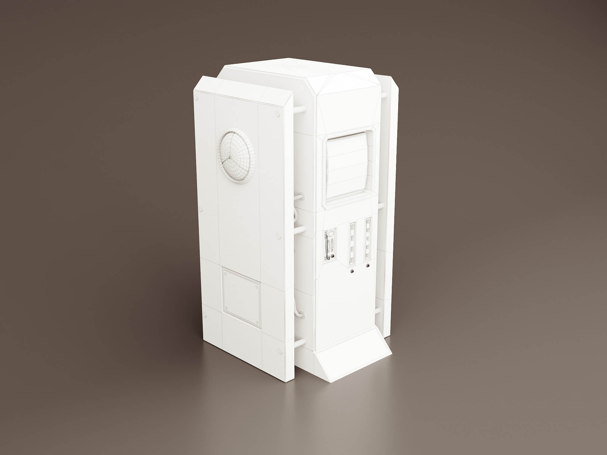 Sci-Fi Retro Control Panel Project 2 3D Model by malibusan