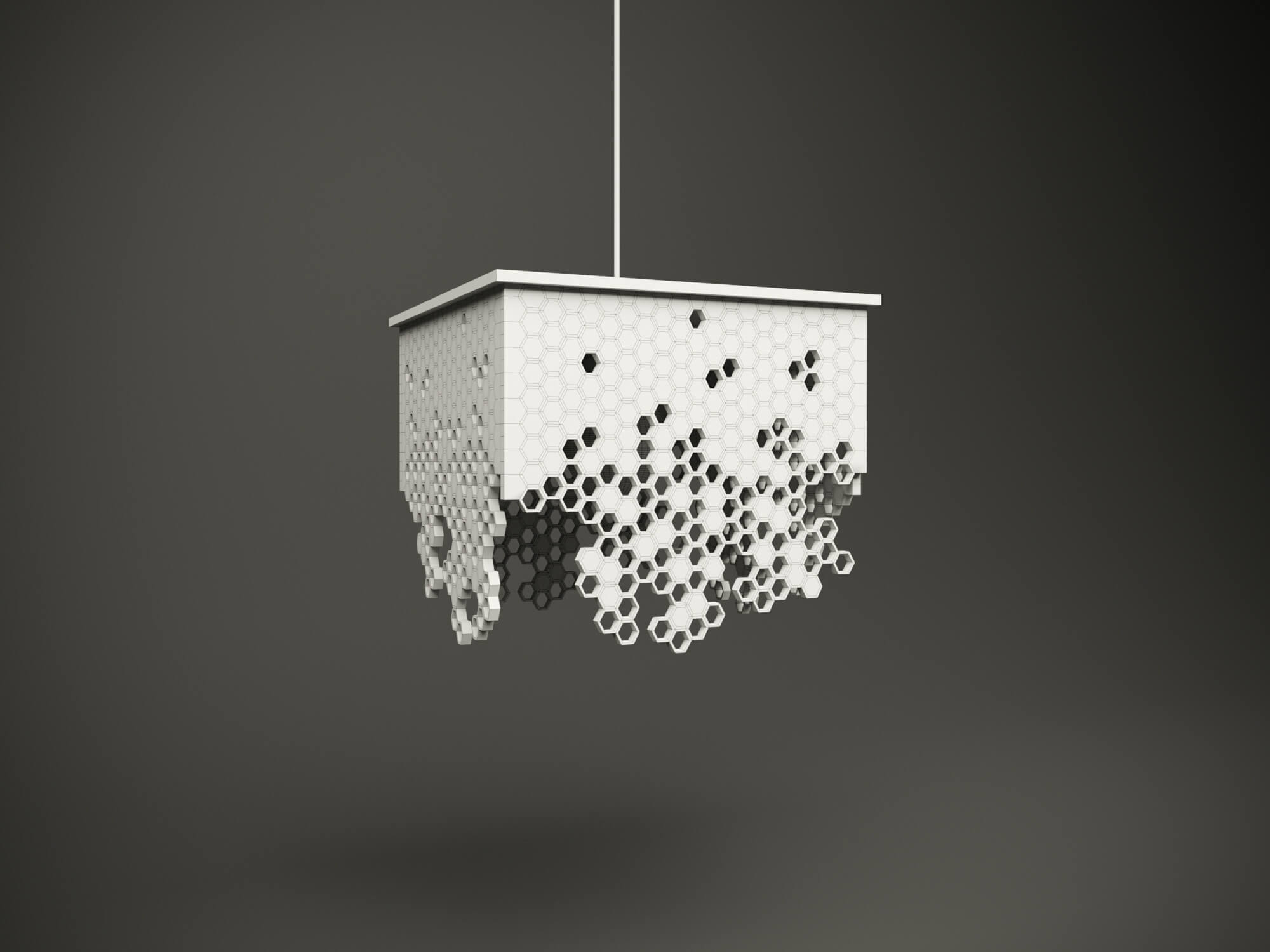 Wood Parametric Ceiling Lamp for CNC Machine - 3D Model by malibusan
