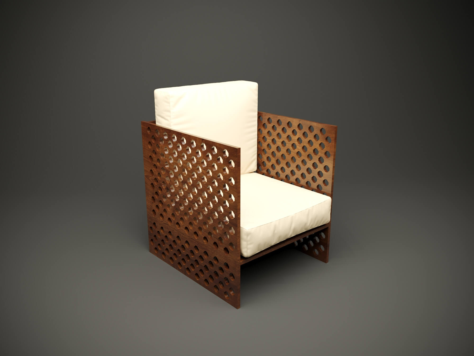 Wood Parametric Chair for CNC Machine - 3D Model by malibusan