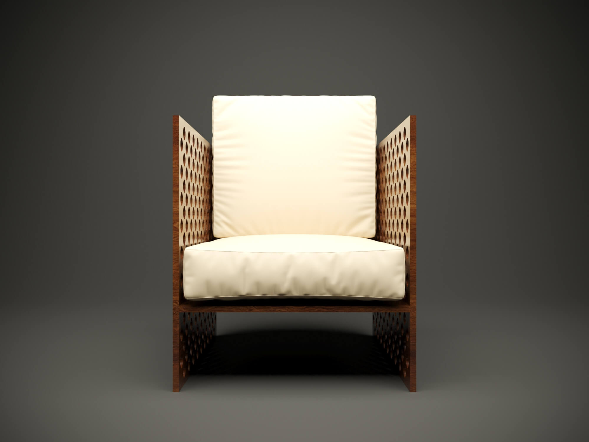 Wood Parametric Chair for CNC Machine - 3D Model by malibusan