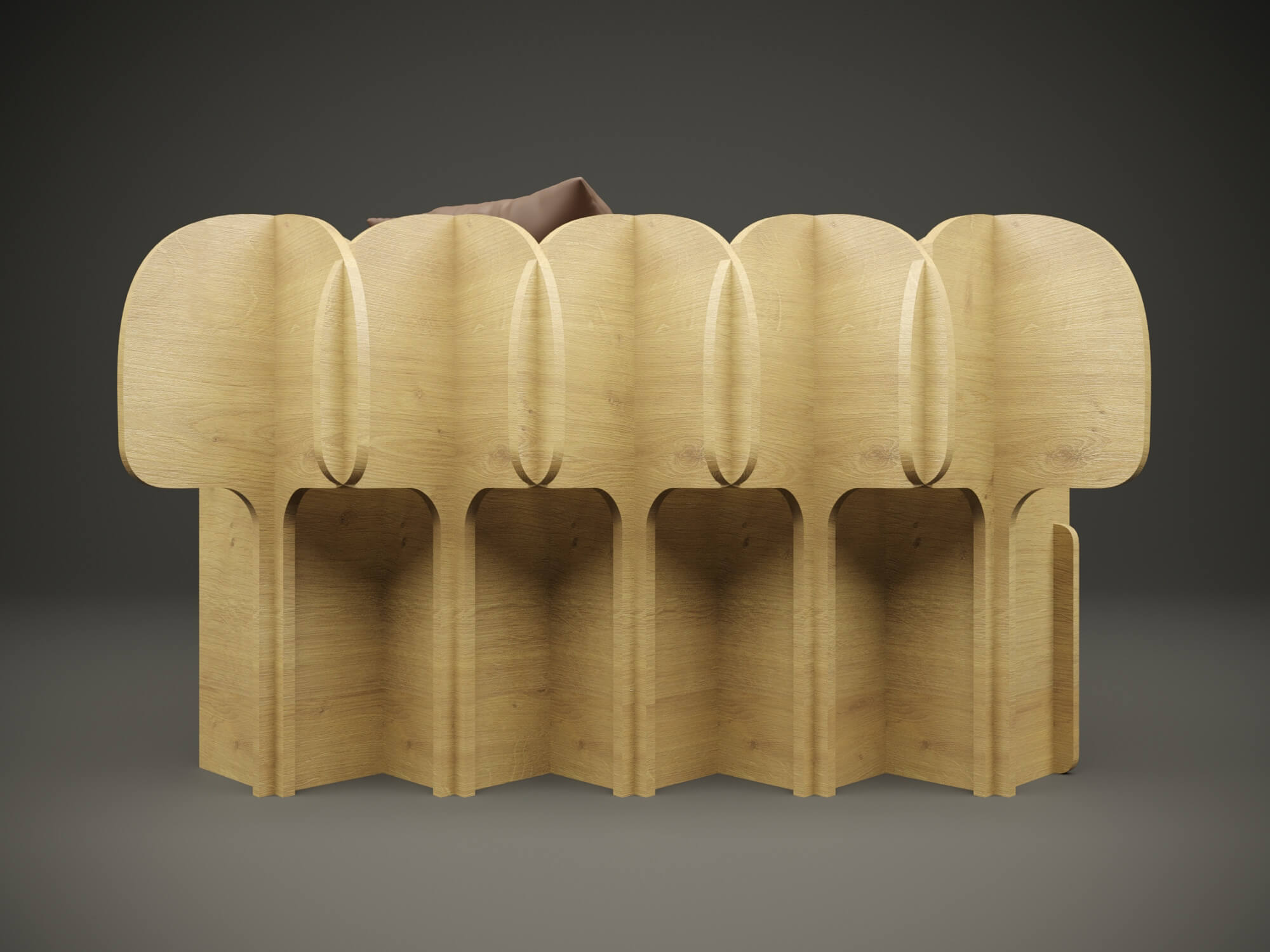 Wood Parametric Couch for CNC Machine - 3D Model by malibusan