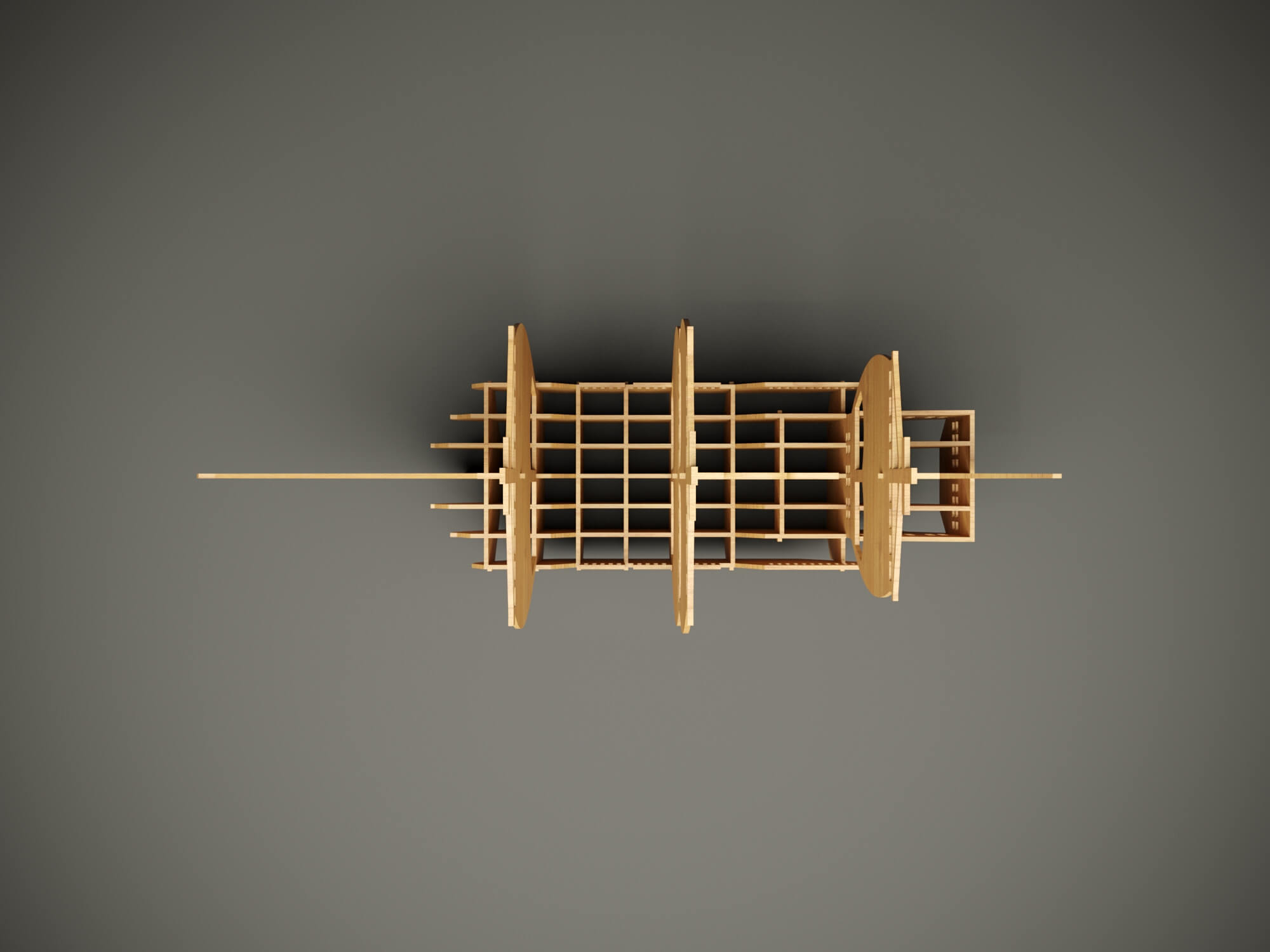Wood Parametric Decor Sailing Ship for CNC - 3D Model by malibusan