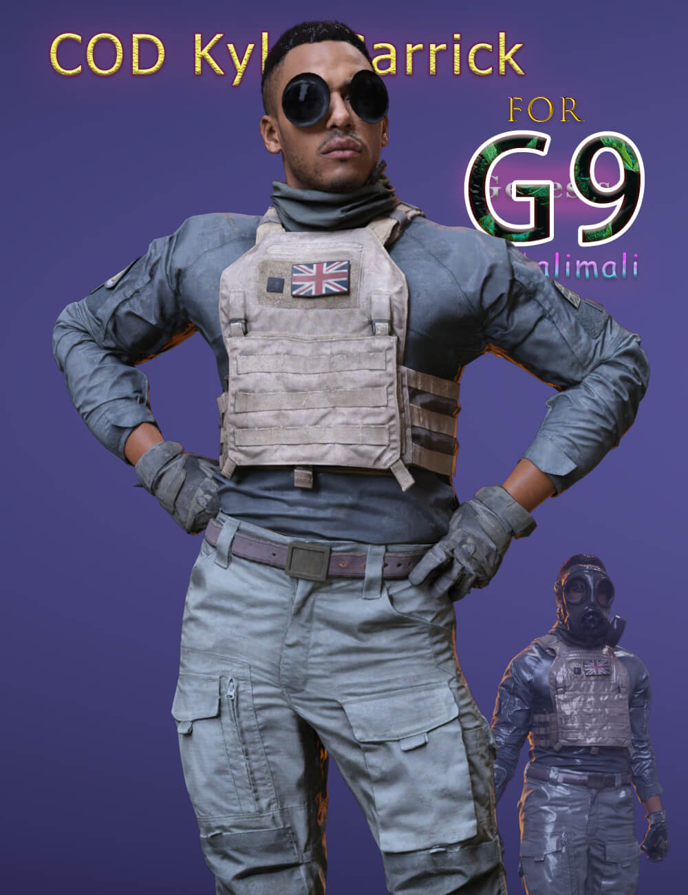 COD Kyle Garrick Bundle for G9 - Daz Content by malimali