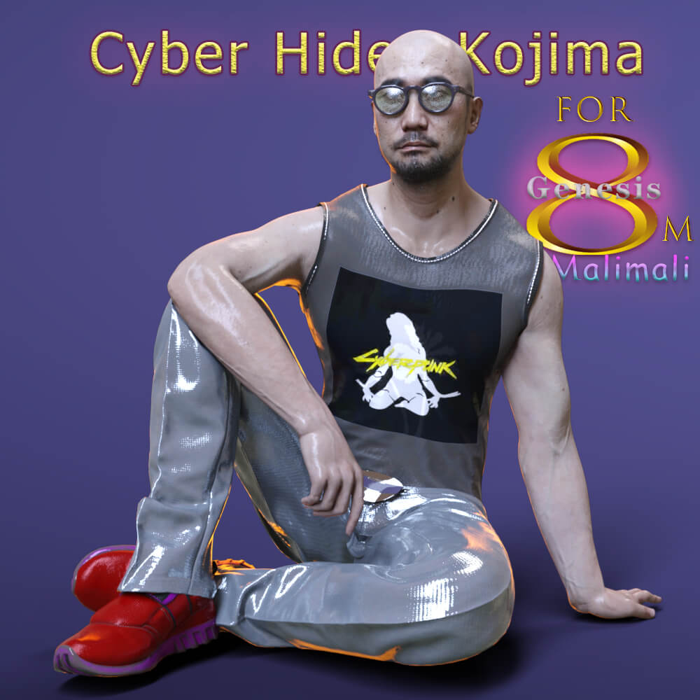 Cyber Hideo Kojima for G8M - Daz Content by malimali