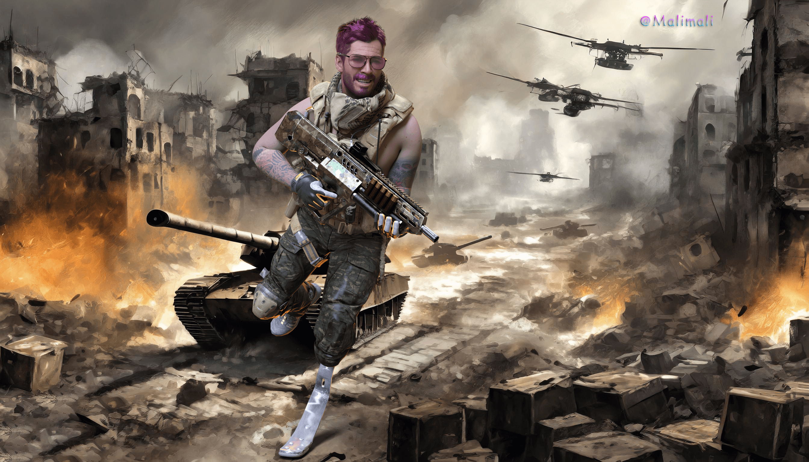 Alex Keller 3D Render, Digital Art by malimali