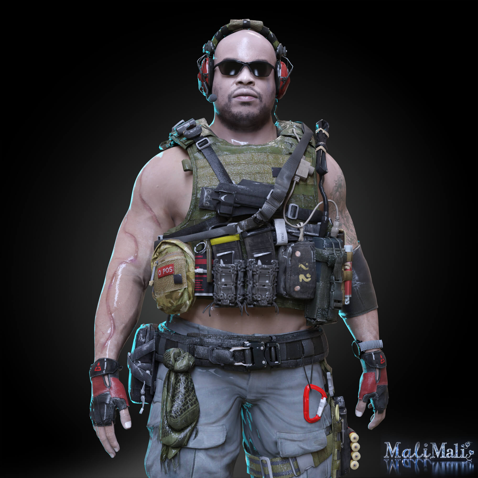 COD Hutch 3D Render, Digital Art by malimali